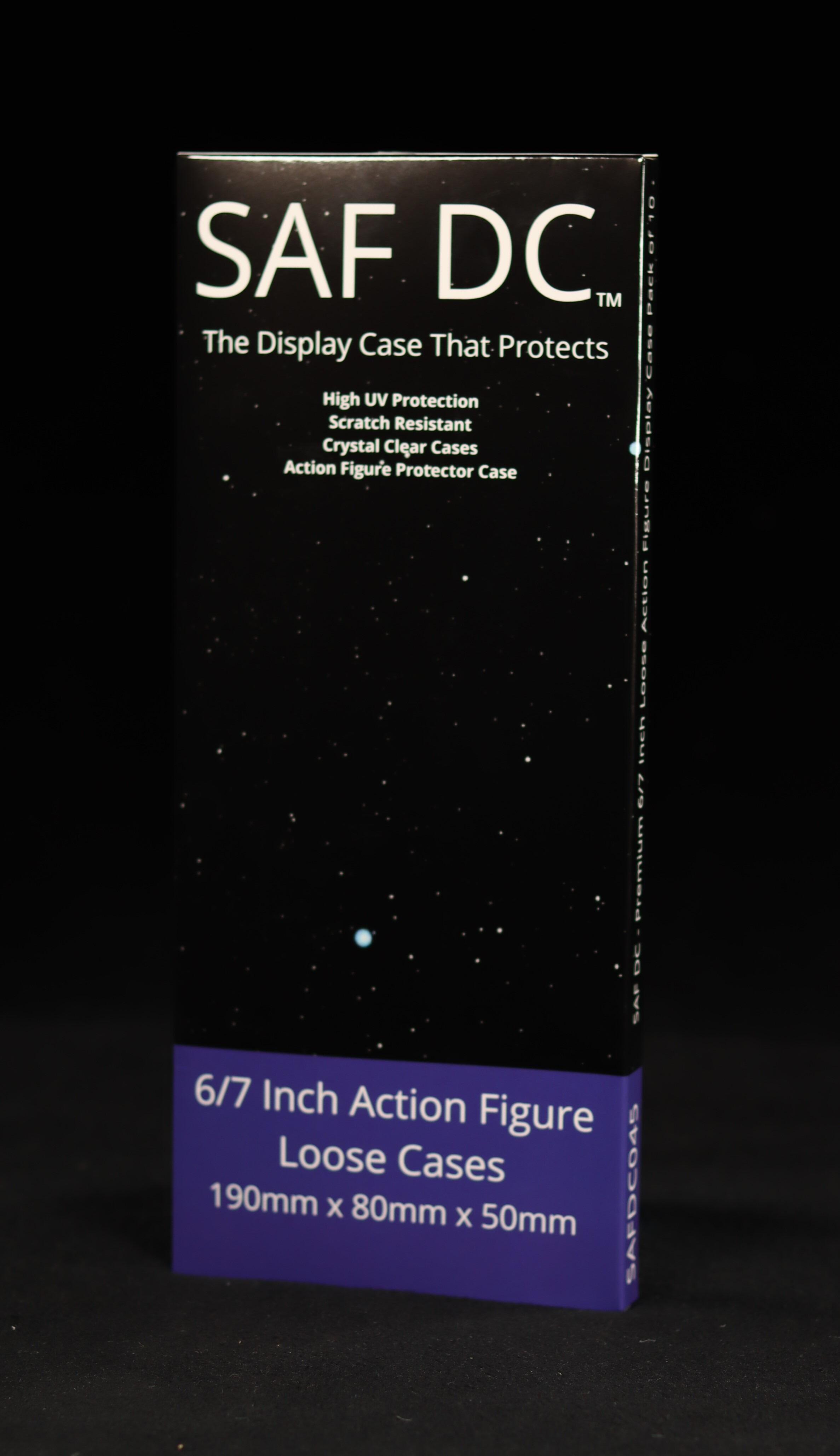 SAF Premium Foldable Display Case - Loose Action Figure 6/7 Inch Pack of 10