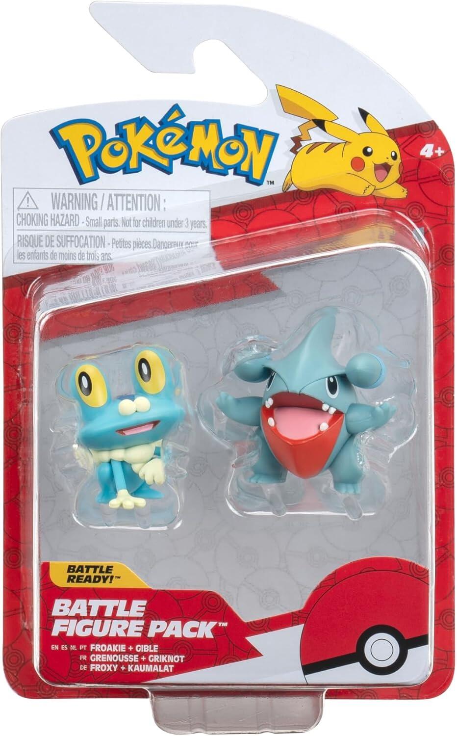 Pokémon Core Battle Figure Feature Pack - Gible & Froakie