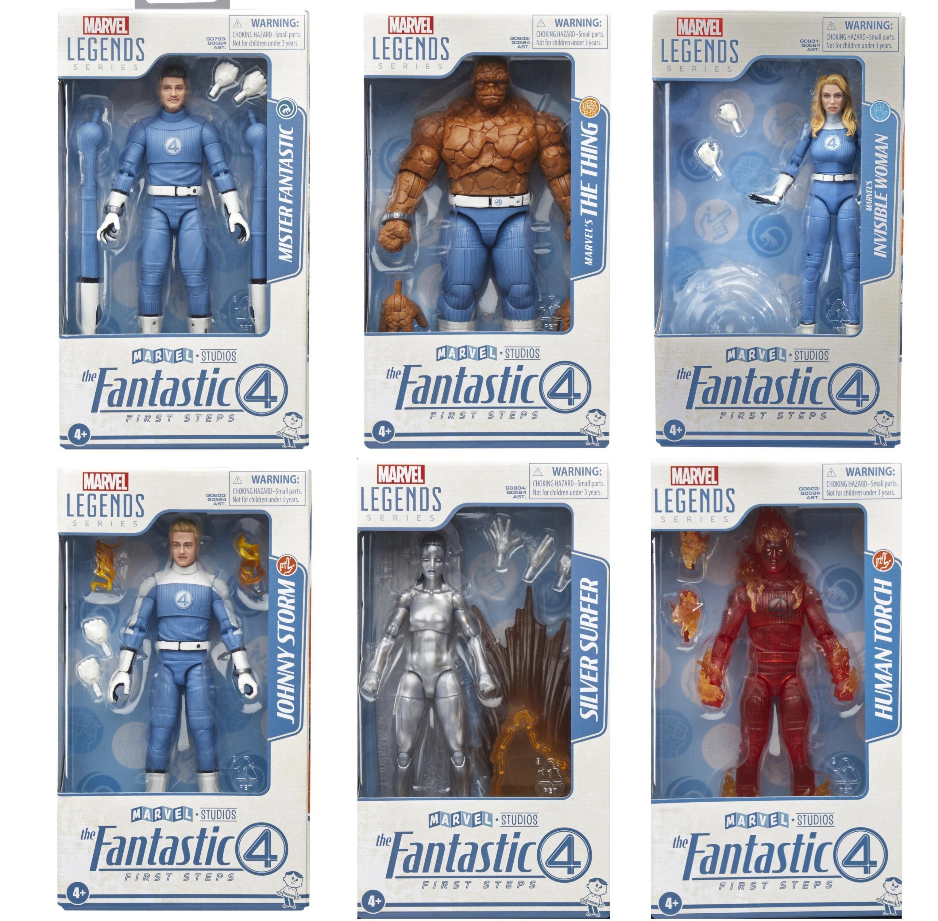 Marvel Legends The Fantastic 4 First Steps 6 Inch Action Figure - Set of 6