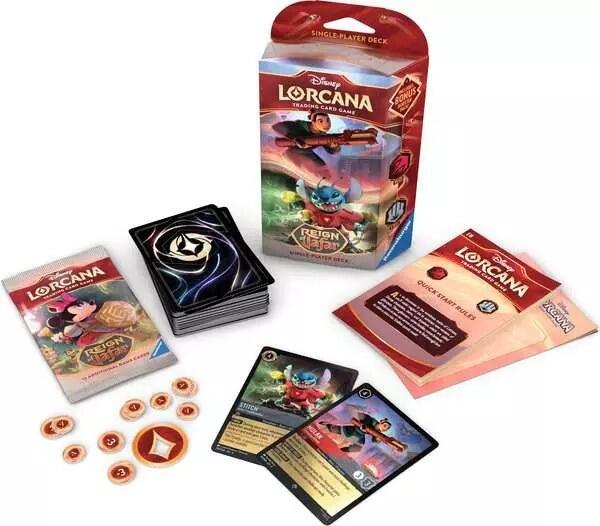 Disney Lorcana Reign Of Jafar Trading Card Game - Starter Deck (Mulan ...