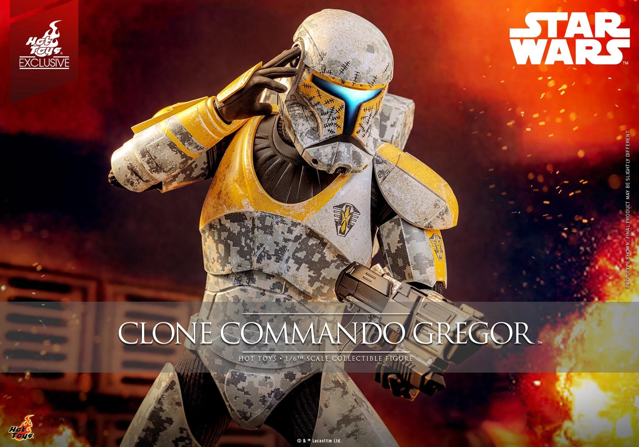 Clone Commando Gregor - Star Wars: The Clone Wars Hot Toys Collectibles ...