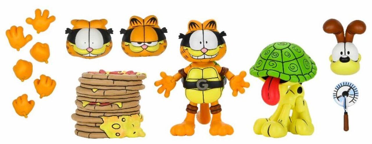 Teenage Mutant Ninja Turtles X Garfield Comic 7 Inch Scale Ultimate ...