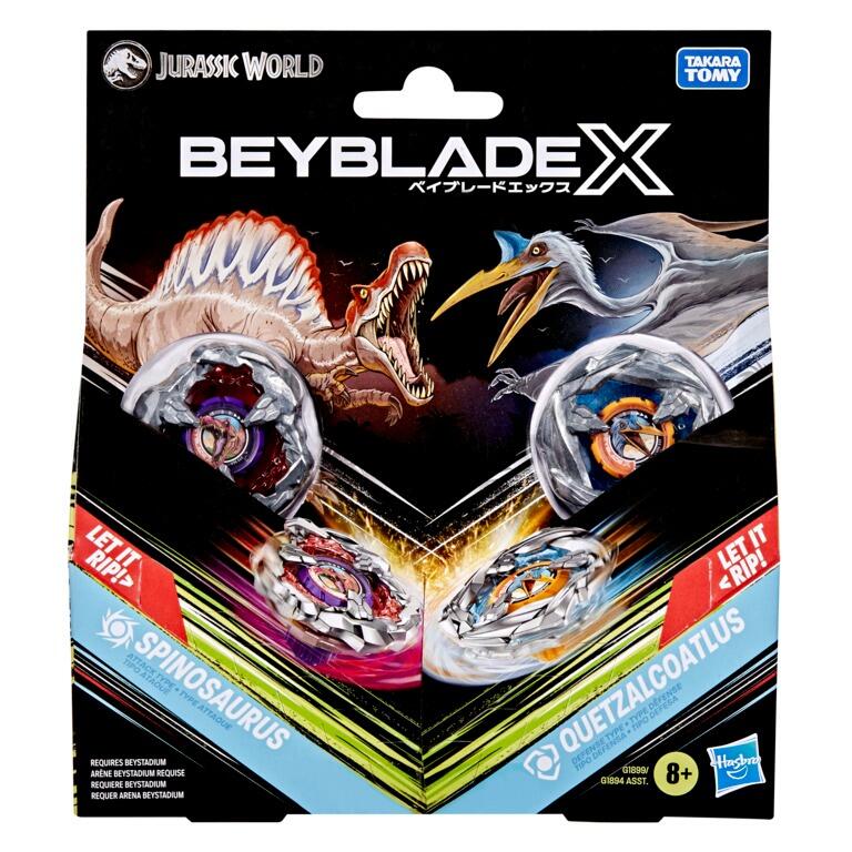 Beyblade X Jurassic World Spinosaurus Attack Type vs Quetzalcoatlus ...