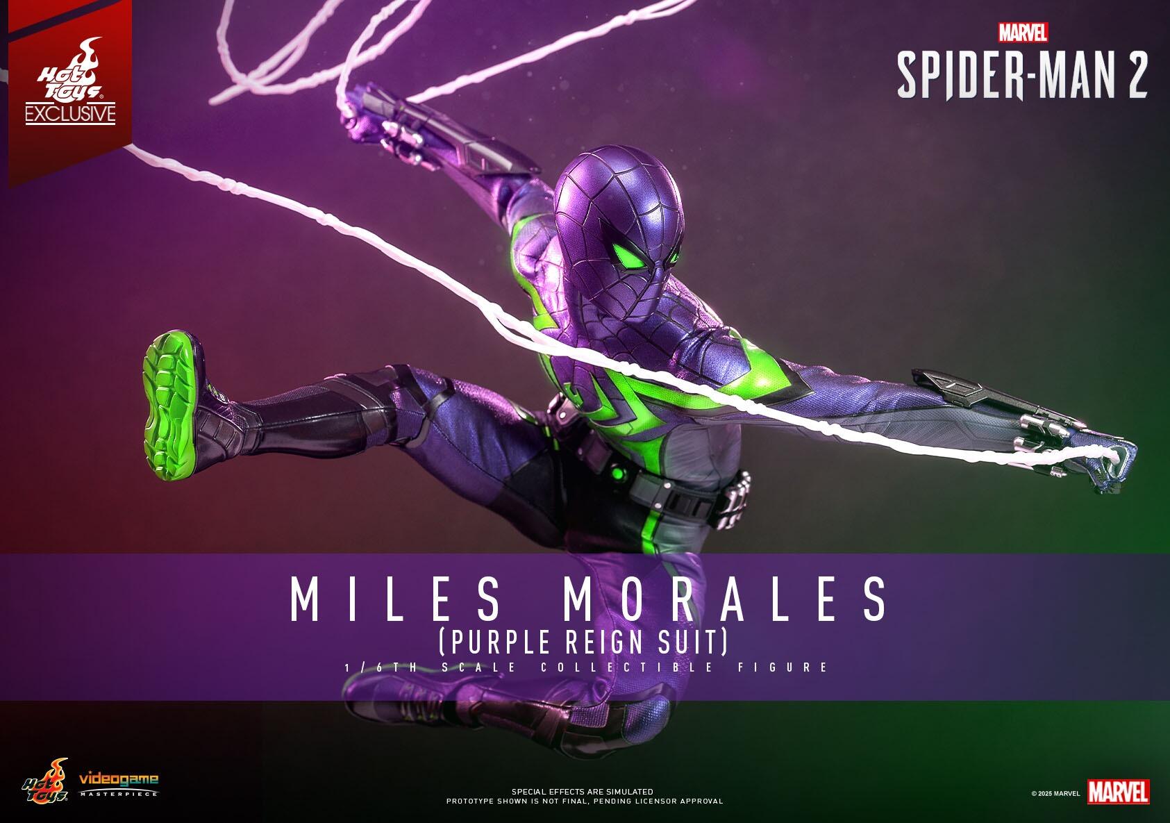 Miles Morales (Purple Reign Suit) - Marvel Spider-Man 2 Hot Toys ...