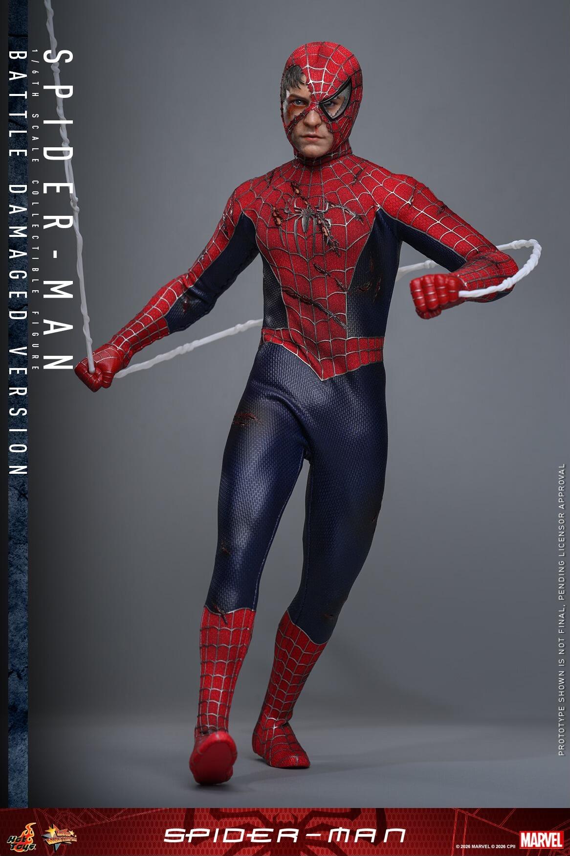 *PRE-ORDER Spider-Man (Battle Damaged) - Spider-Man (2002) Hot Toys ...