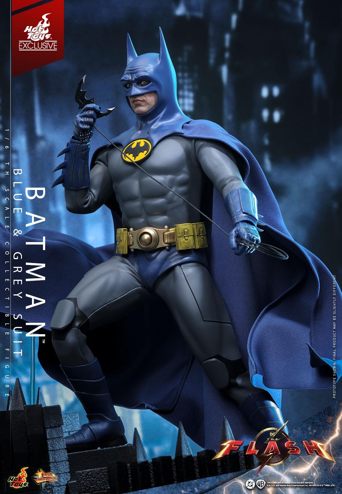 Batman (Blue/Grey Suit)- The Flash Hot Toys Exclusive Collectibles 1/6 ...