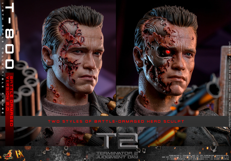 *PRE-ORDER T-800 Terminator (Battle Damaged) Hot Toys Collectibles 1/6 ...