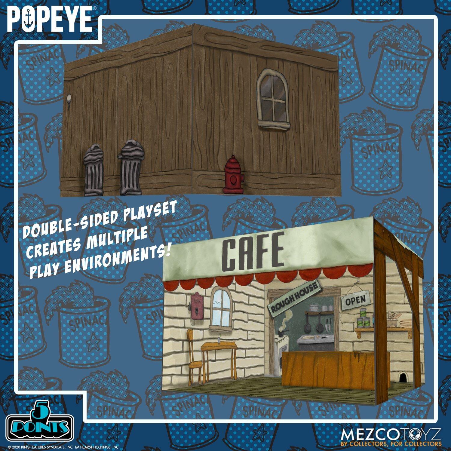 Popeye 5 Points Deluxe Figure Box Set - Rough House's Cafe