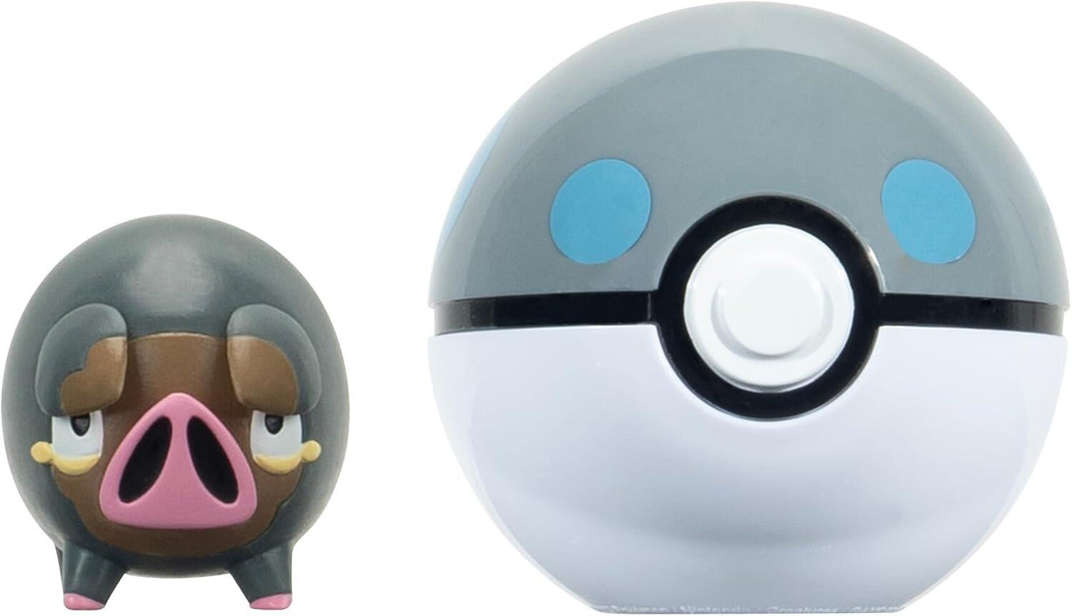 Pokémon Clip N Go Battle Figure Wave 18 - Lechonk With Heavy Ball
