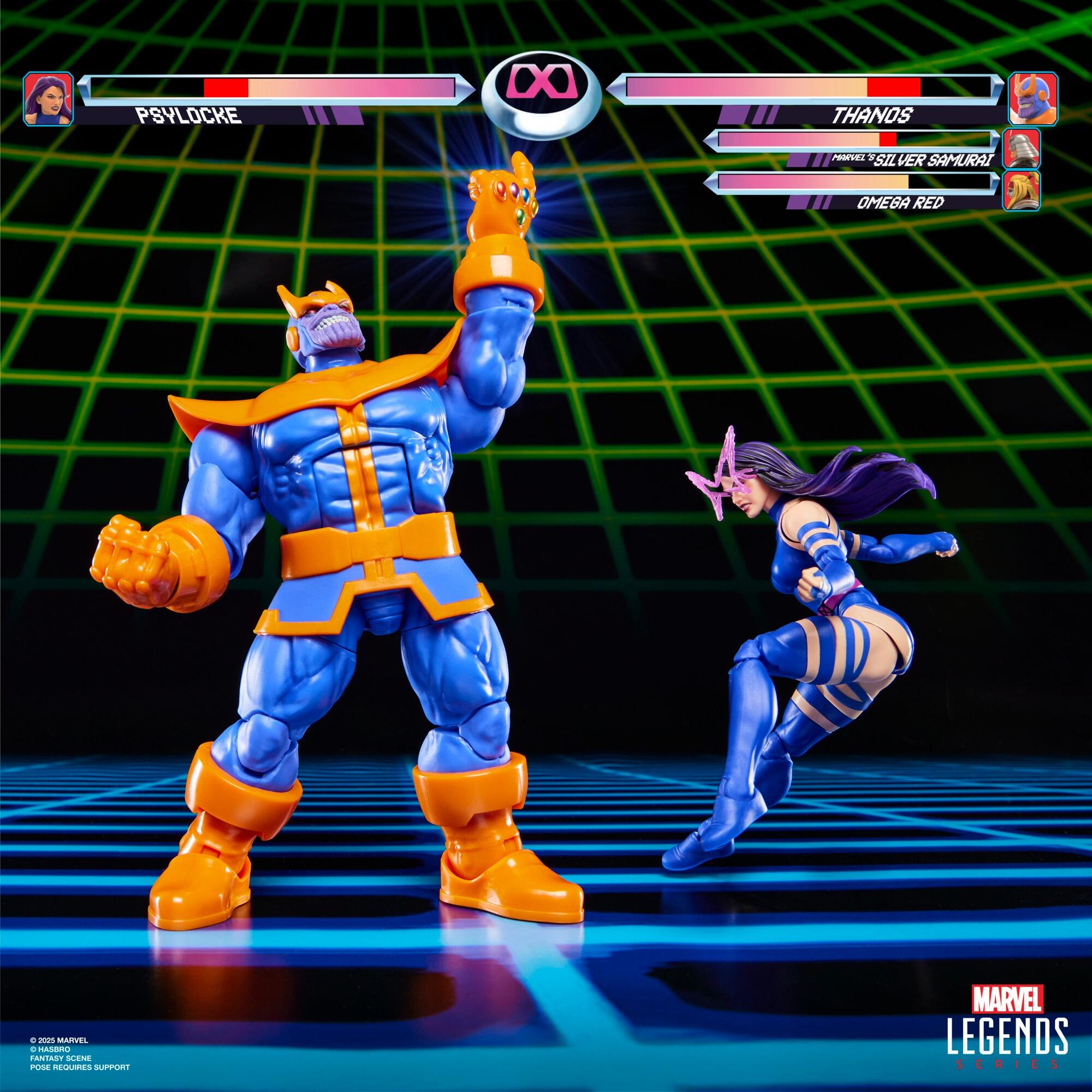 Marvel Legends Gamerverse 6 Inch Exclusive Action Figure 2-Pack - Psylocke vs Thanos