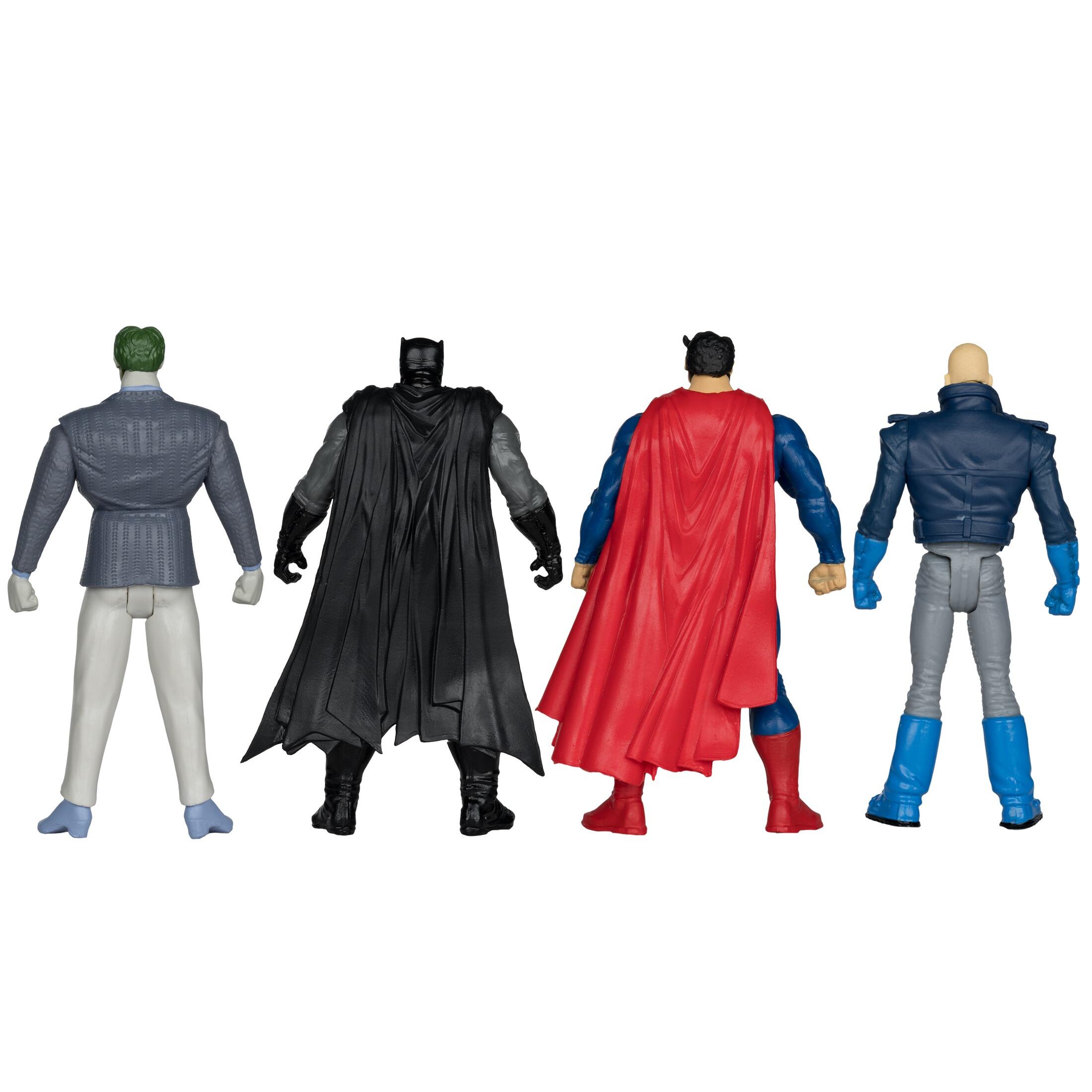 DC Direct 3 Inch Action Figure w/ Comic 4-pack - Batman, Son Of Batman, Superman & Joker
