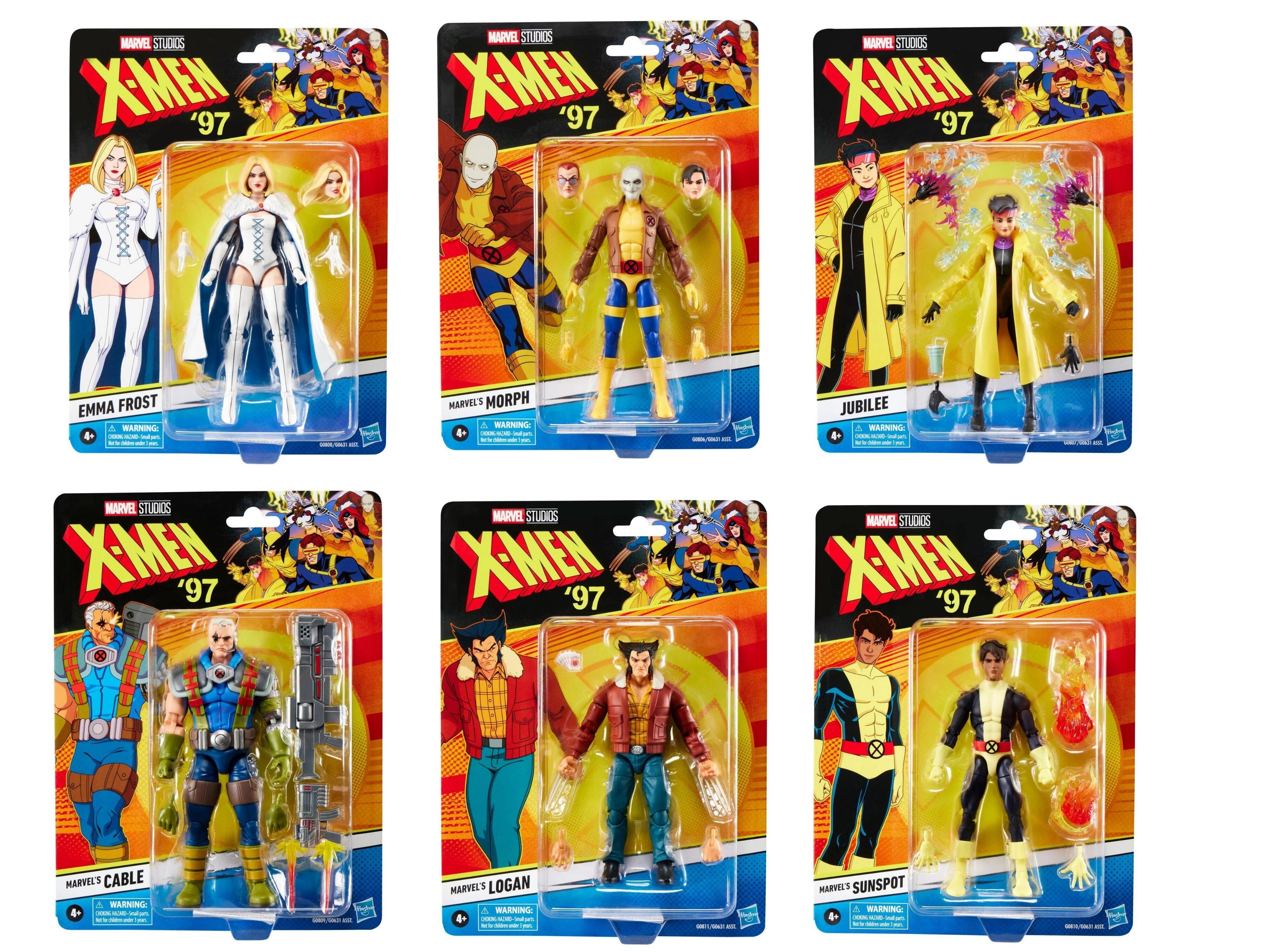Marvel Legends 6 Inch X-Men '97 Retro Action Figure Wave 3 - Set of 6