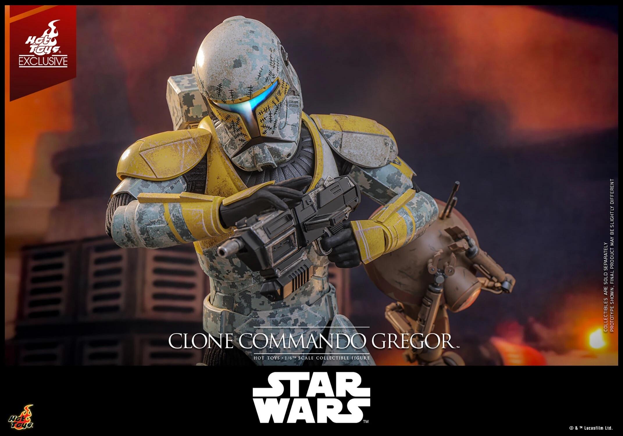 Clone Commando Gregor - Star Wars: The Clone Wars Hot Toys Collectibles ...