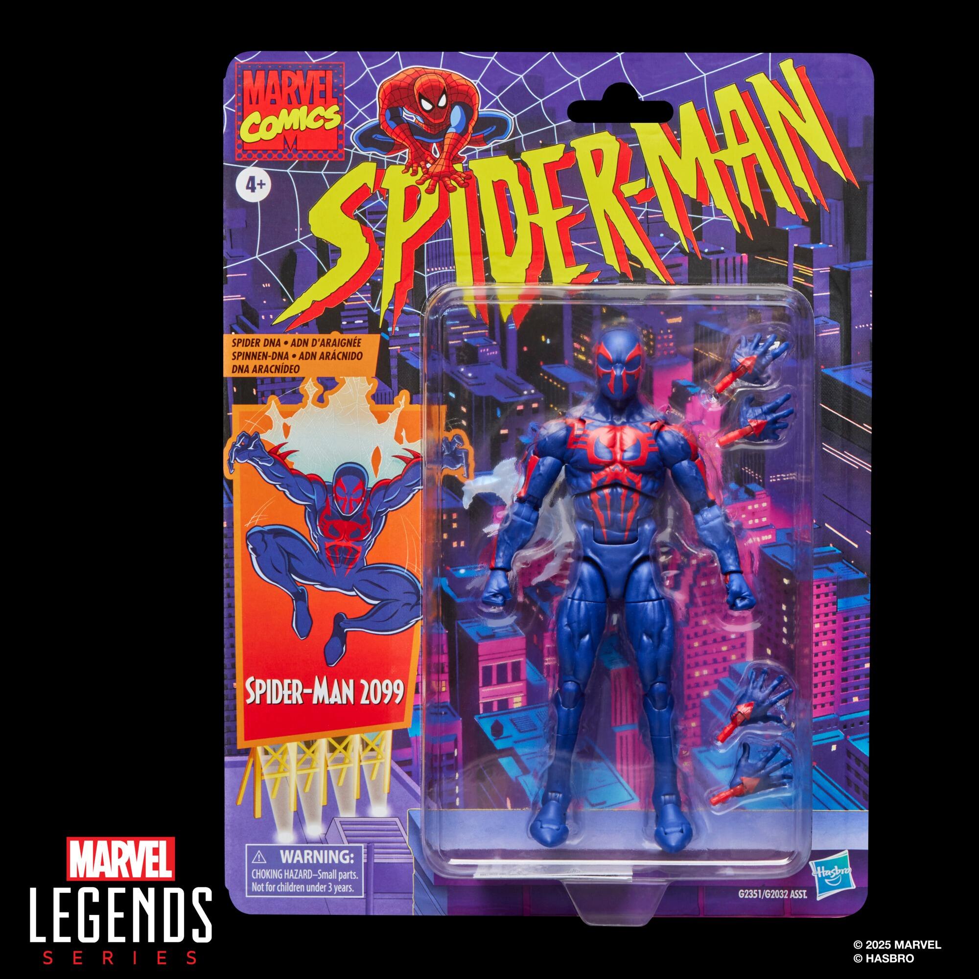 Marvel Legends Spider-Man Retro 6 Inch Action Figure Wave 6 - Spider ...