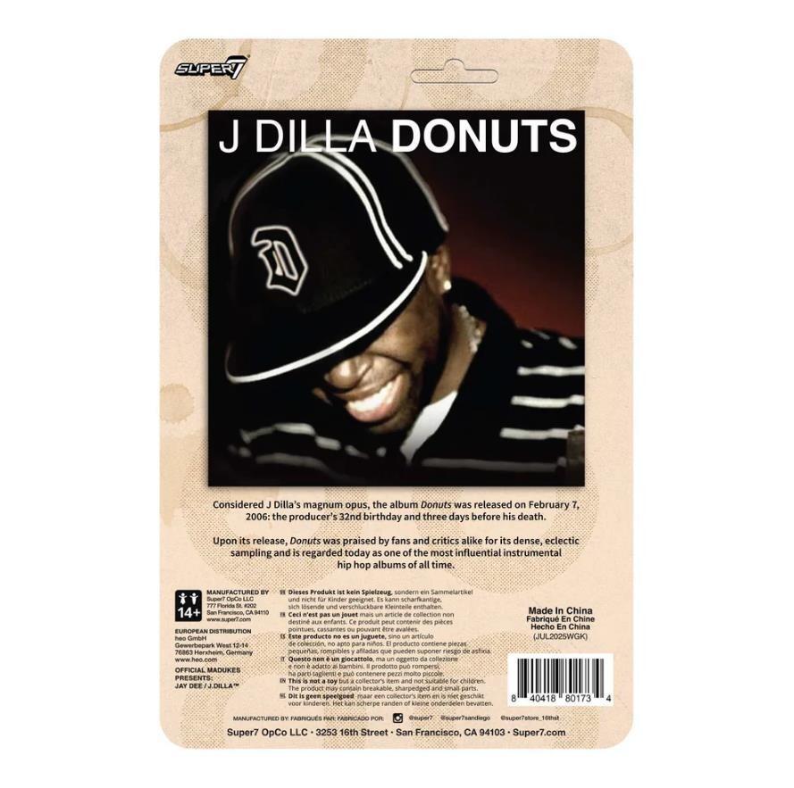 J Dilla ReAction action Figures Wave 1 - J Dilla (Donuts - Album Cover)