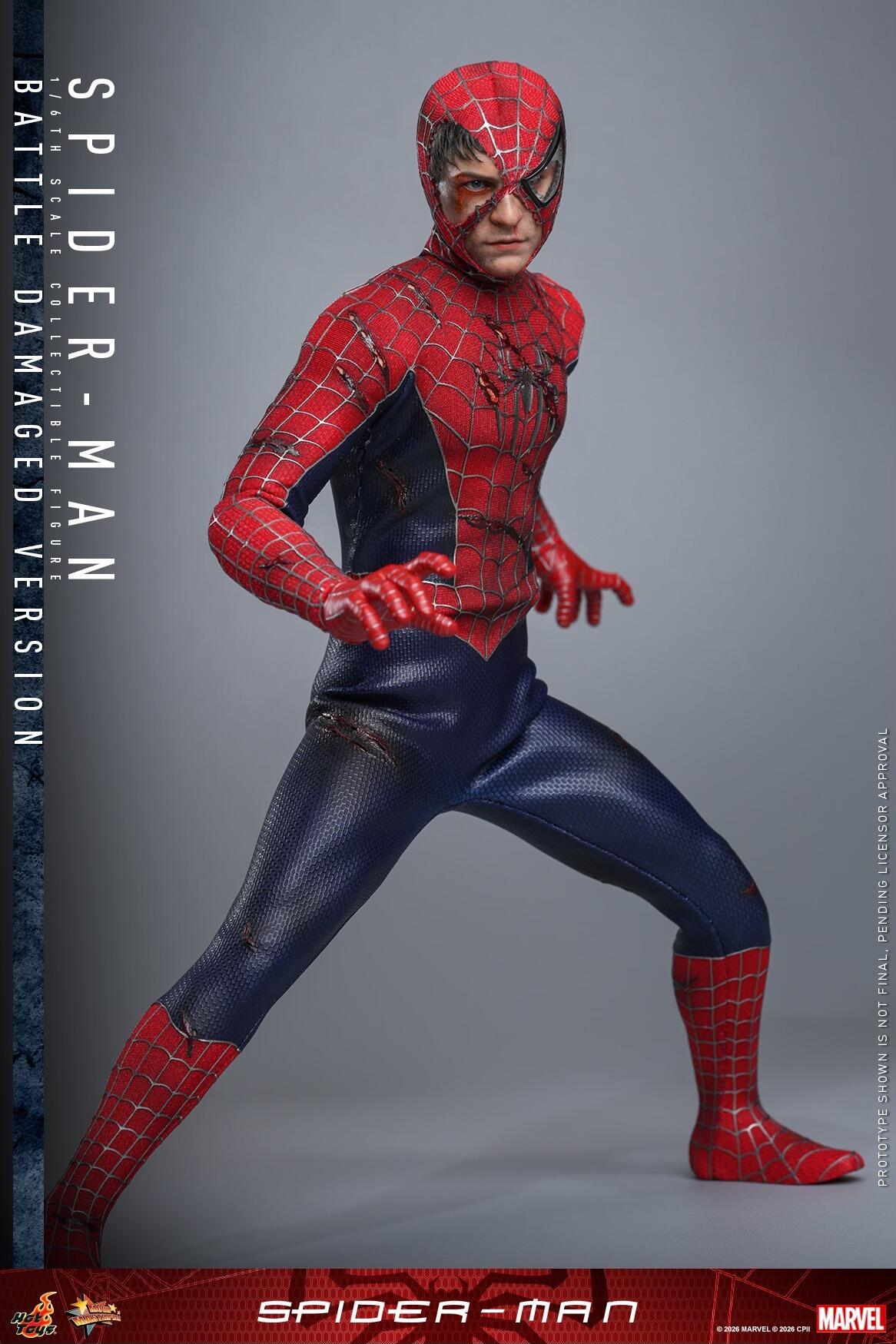 *PRE-ORDER Spider-Man (Battle Damaged) - Spider-Man (2002) Hot Toys ...