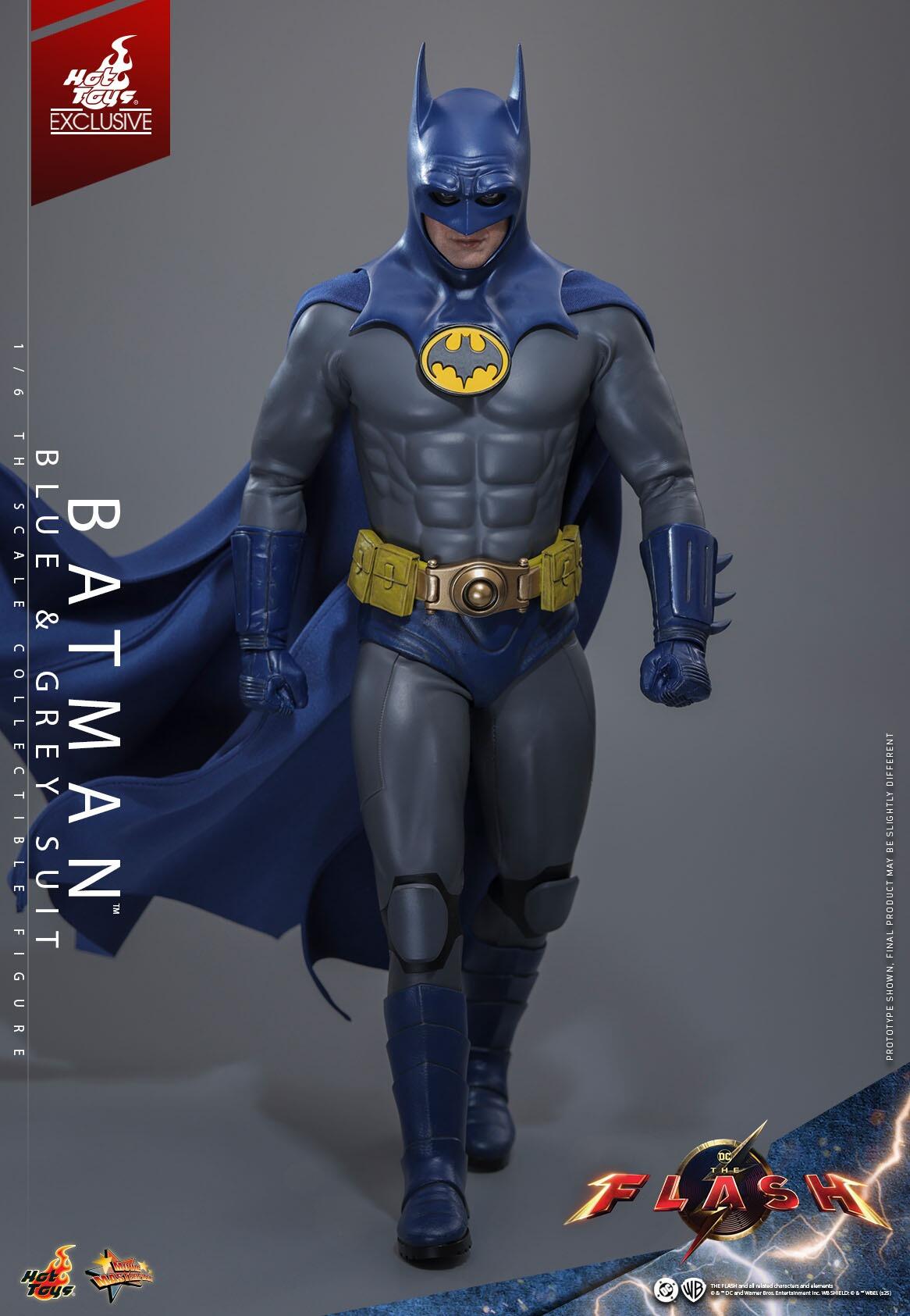 Batman (Blue/Grey Suit)- The Flash Hot Toys Exclusive Collectibles 1/6 ...