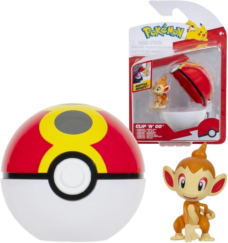 Pokémon Clip N Go Battle Figure Wave 19 - Chimchar with Repeat Ball