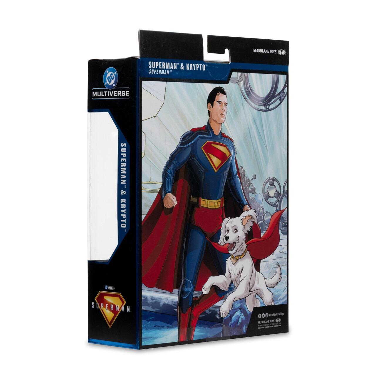 DC Multiverse 7 Inch Deluxe Theatrical Action Figure Wave 1 - Superman w/ Krypto (Superman Movie)
