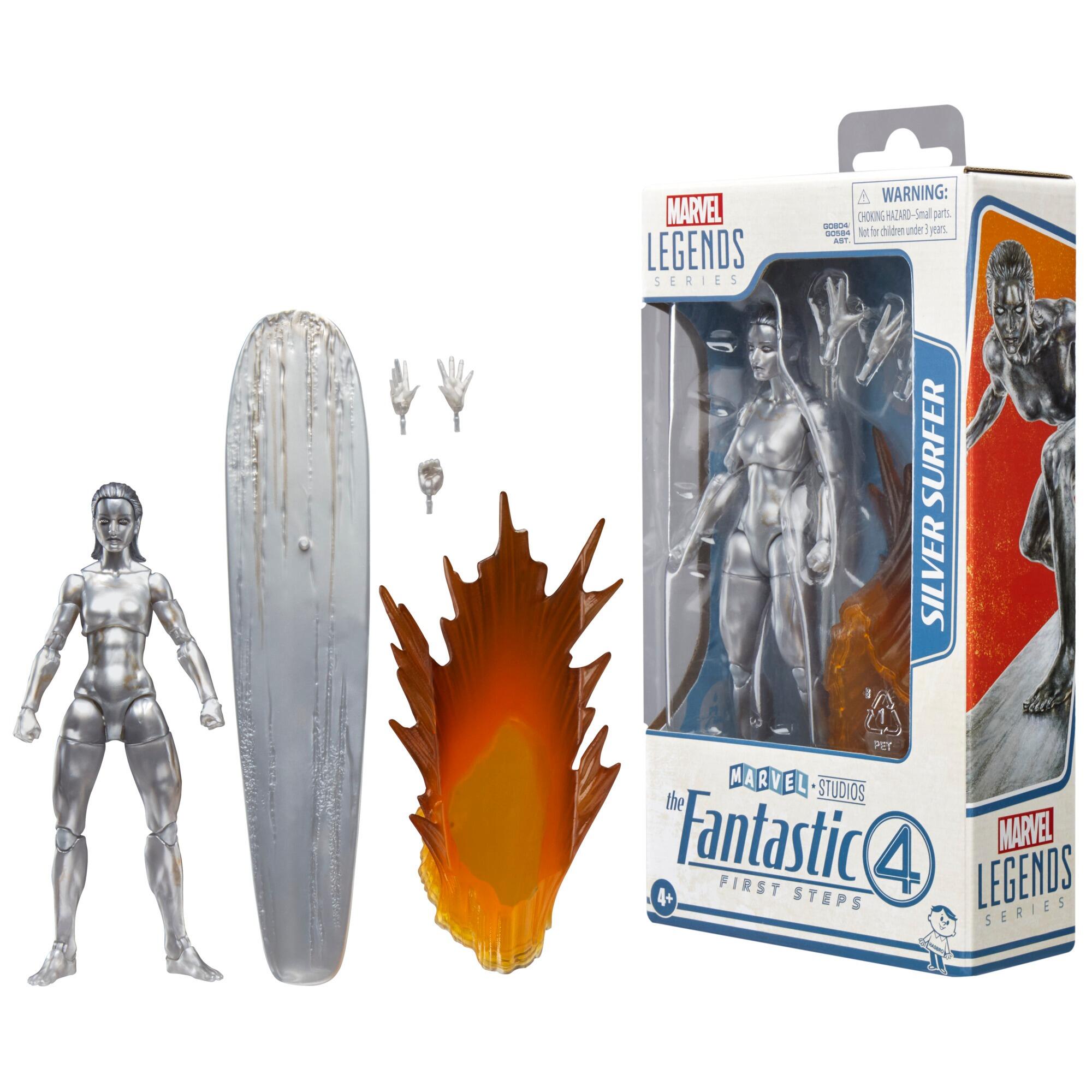 Marvel Legends The Fantastic 4 First Steps 6 Inch Action Figure - Silver Surfer