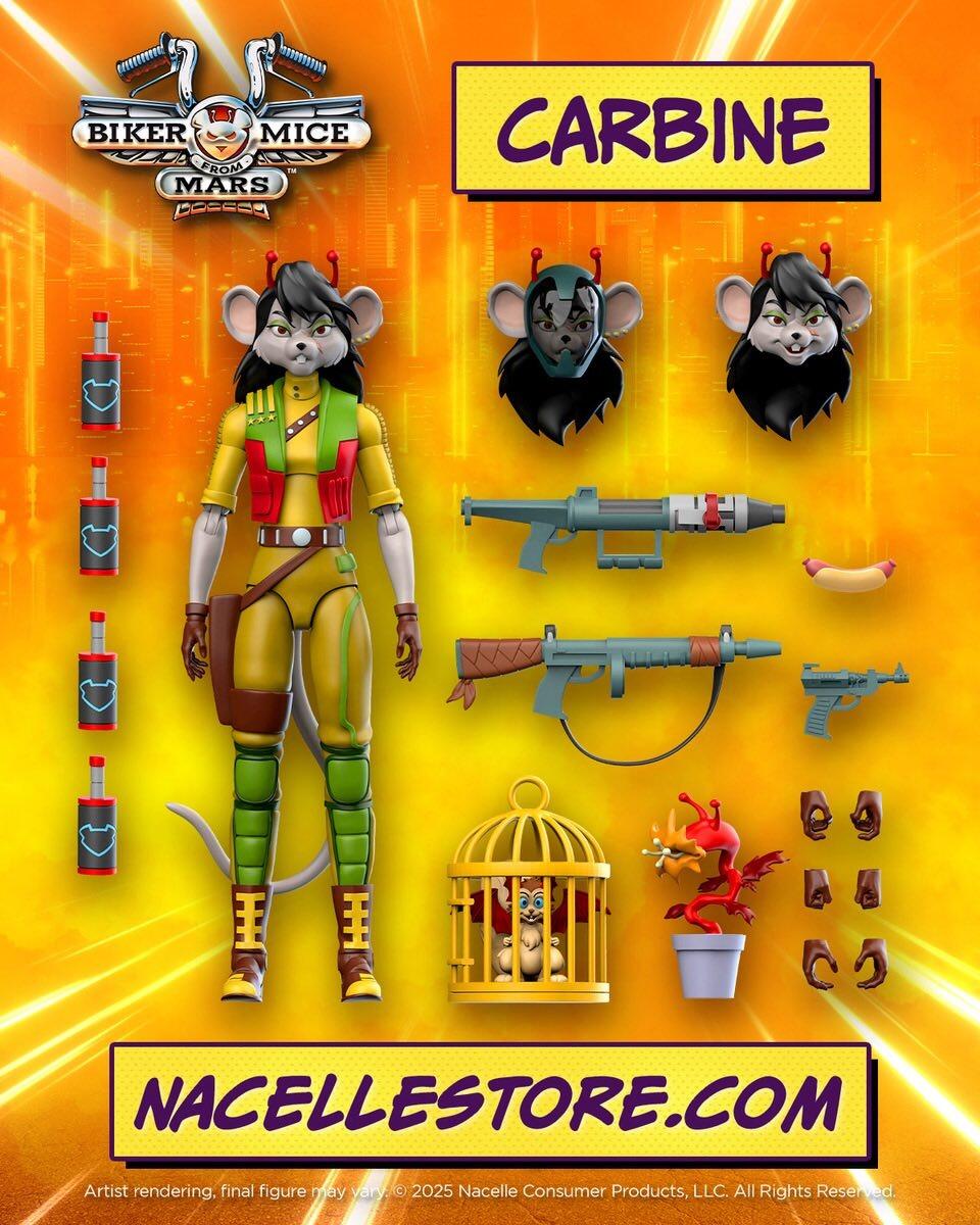 *PRE-ORDER Biker Mice from Mars Action Figure Wave 2 - Set of 5