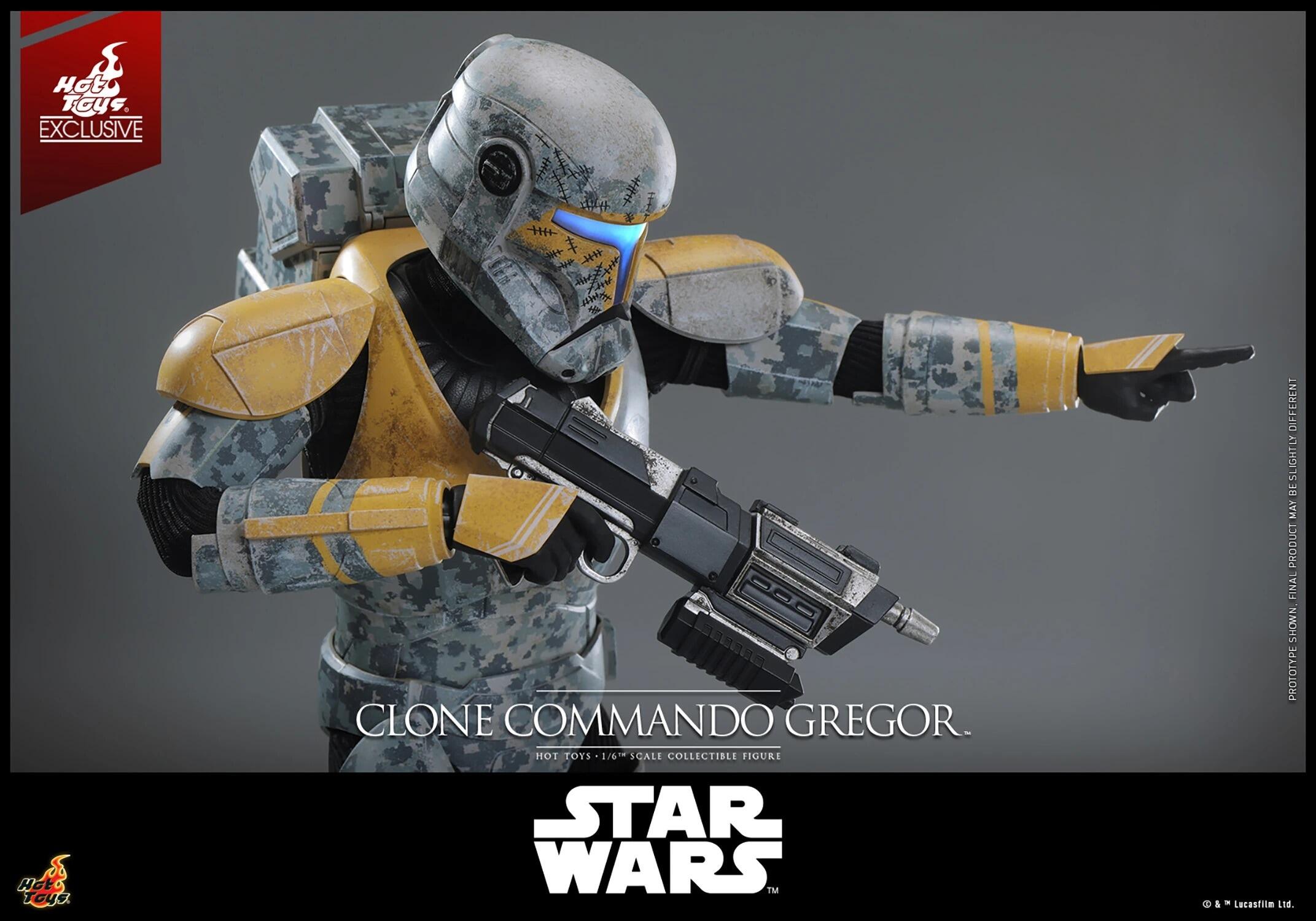 Clone Commando Gregor - Star Wars: The Clone Wars Hot Toys Collectibles ...