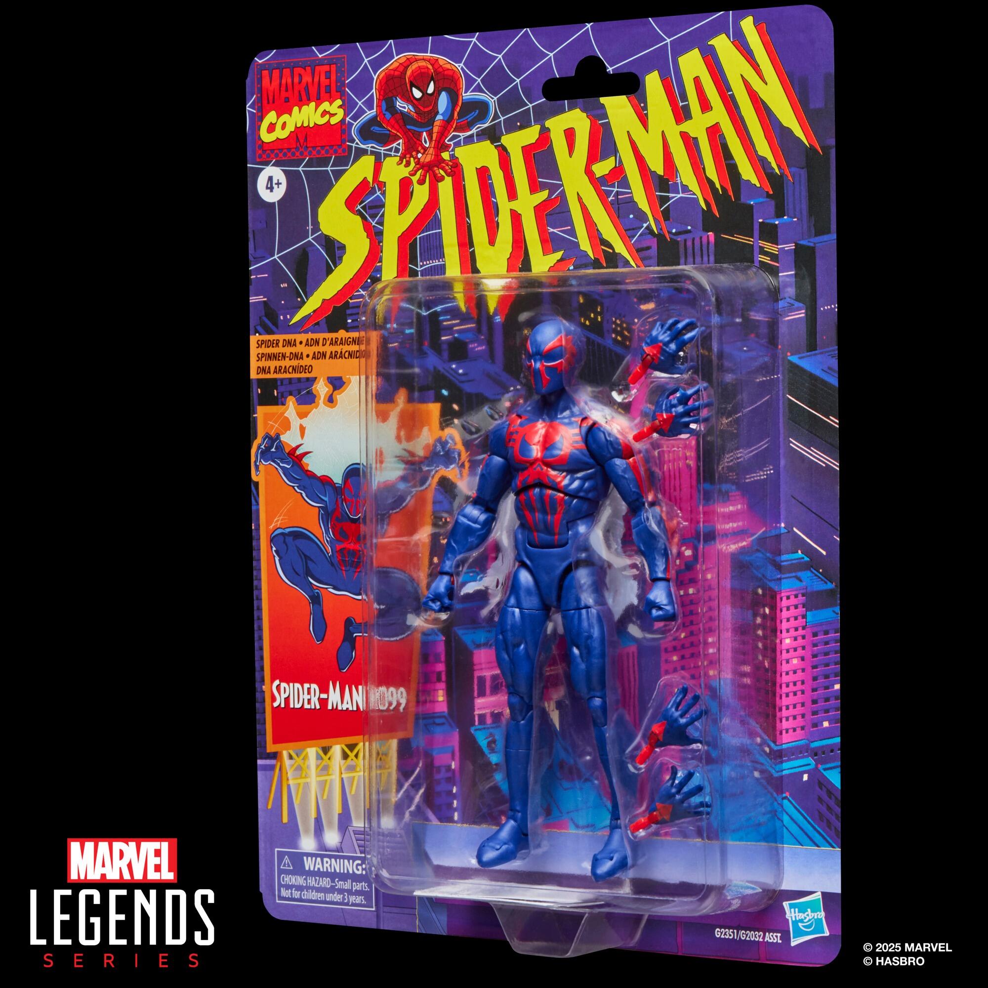 Marvel Legends Spider-Man Retro 6 Inch Action Figure Wave 6 - Spider ...