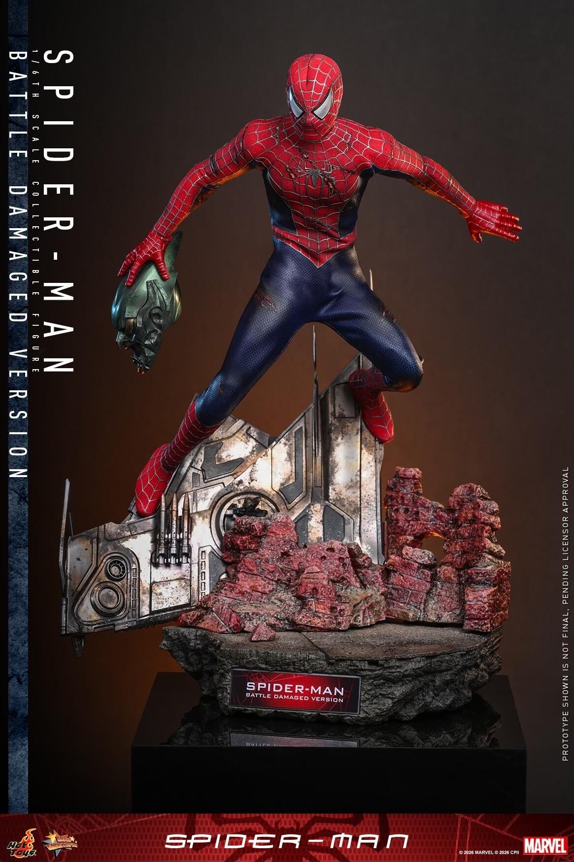 *PRE-ORDER Spider-Man (Battle Damaged) - Spider-Man (2002) Hot Toys ...