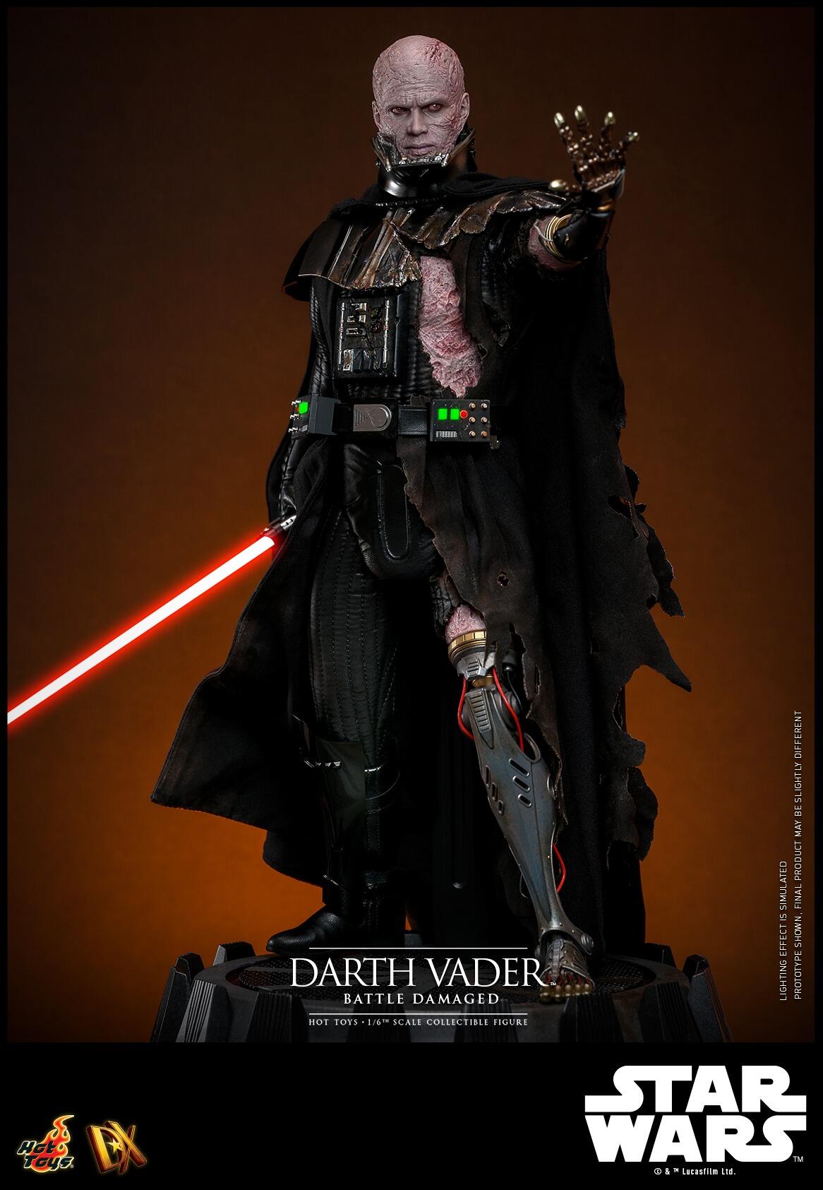 Battle Damaged Darth Vader - Star Wars Hot Toys Collectibles 1/6 Scale ...