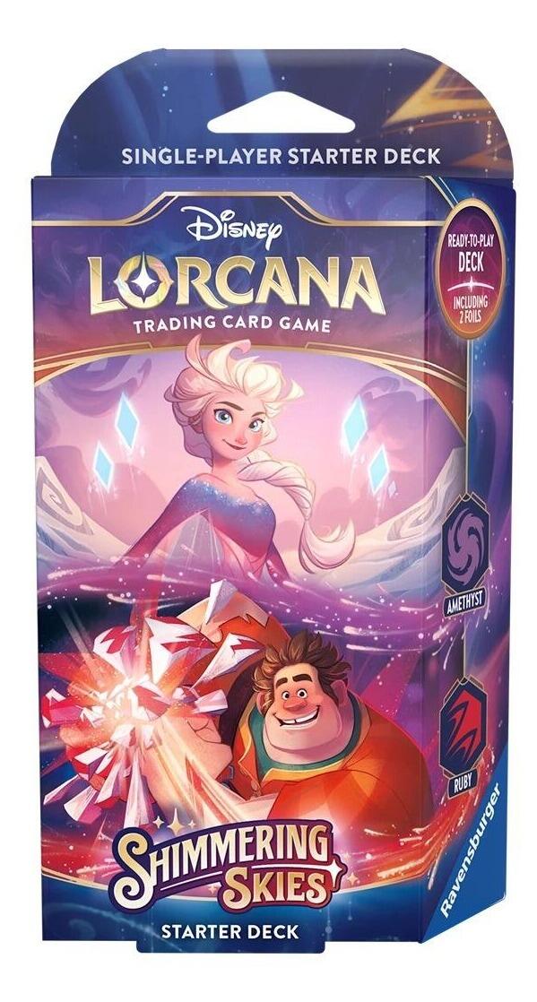 Disney Lorcana Shimmering Skies Trading Card Game - Starter Deck (Elsa ...