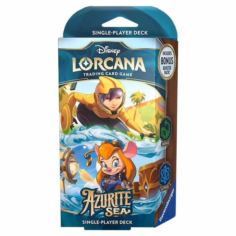 Disney Lorcana Azurite Sea Trading Card Game - Starter Deck (Go Go ...