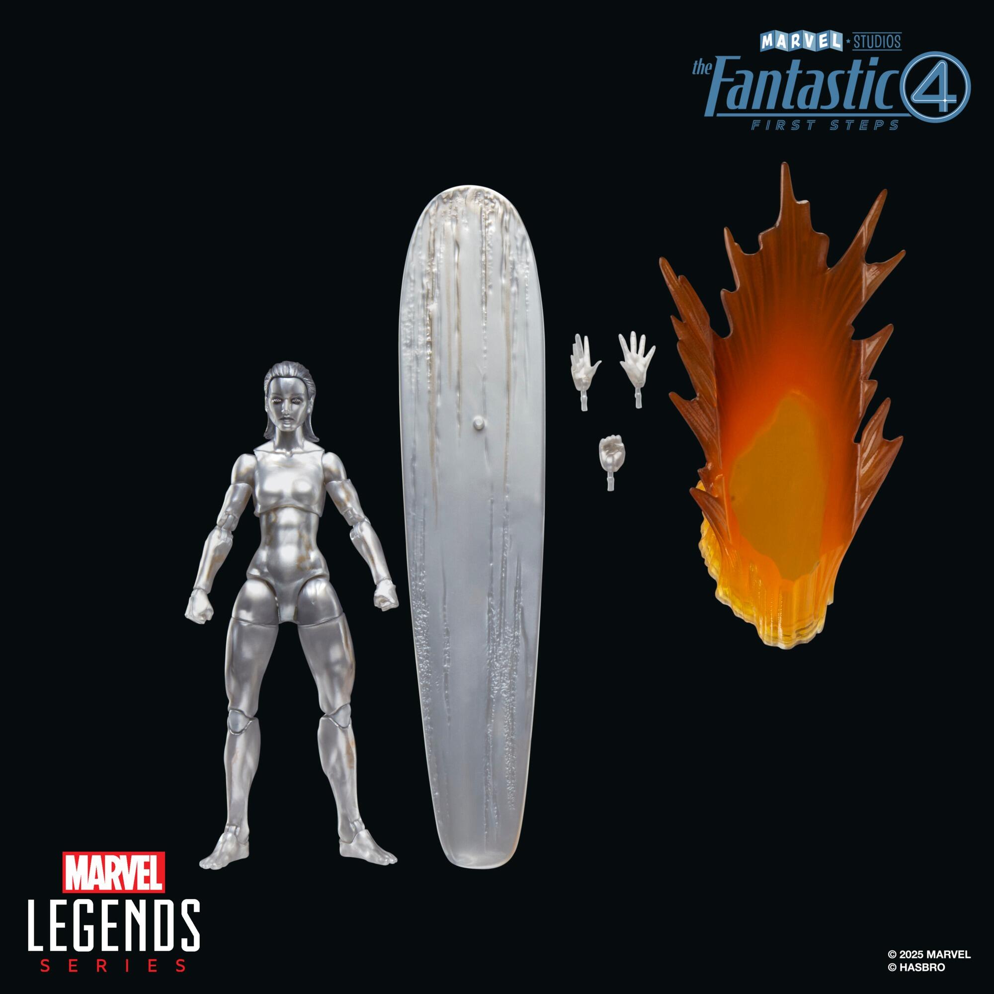 Marvel Legends The Fantastic 4 First Steps 6 Inch Action Figure - Silver Surfer
