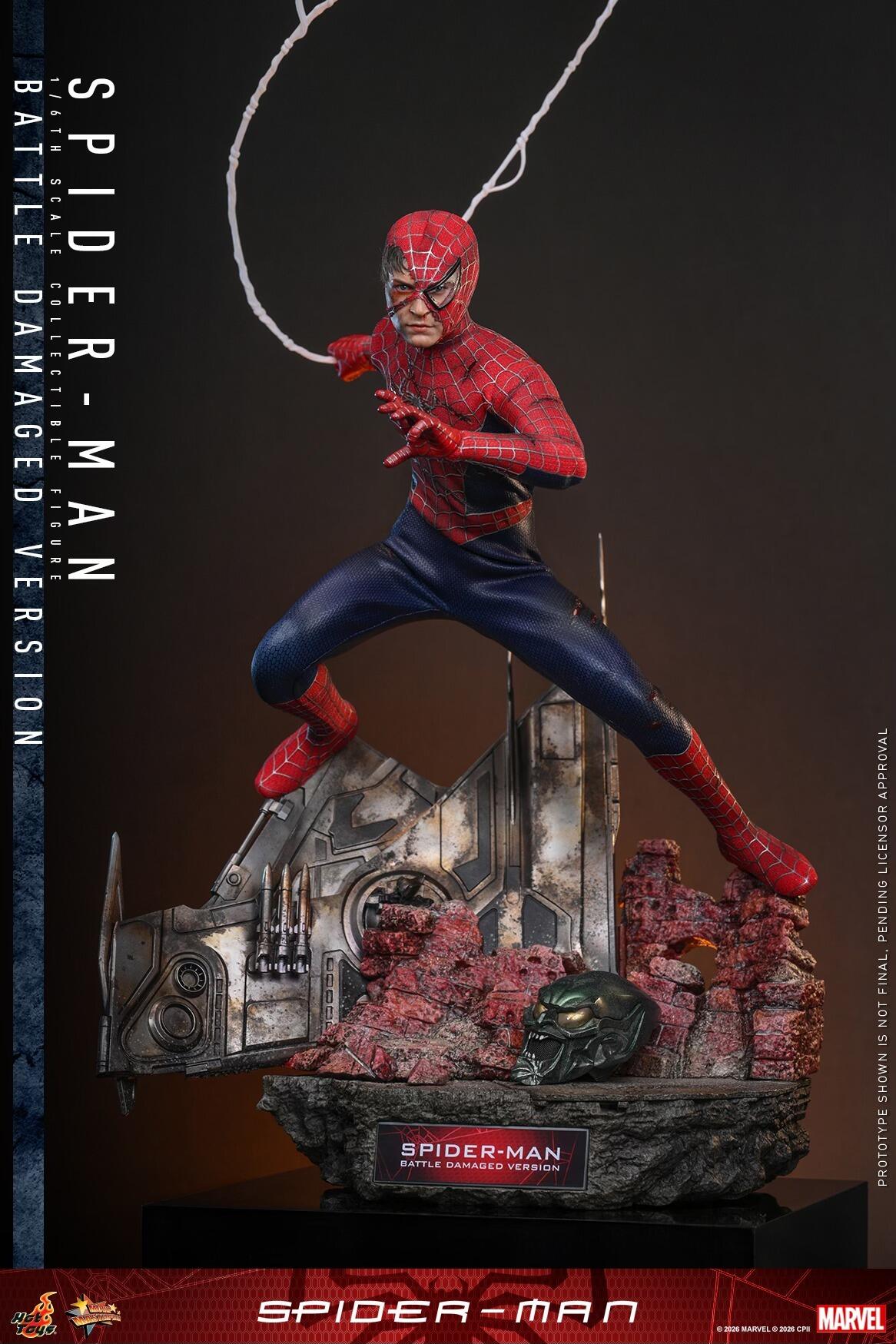 *PRE-ORDER Spider-Man (Battle Damaged) - Spider-Man (2002) Hot Toys ...