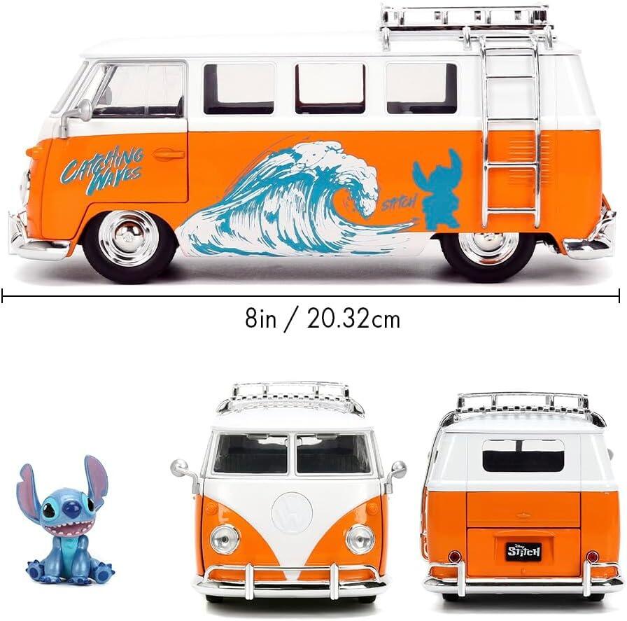 Lilo & Stitch Stitch & 1961 Volkswagen Bus Jada Hollywood Rides Die ...