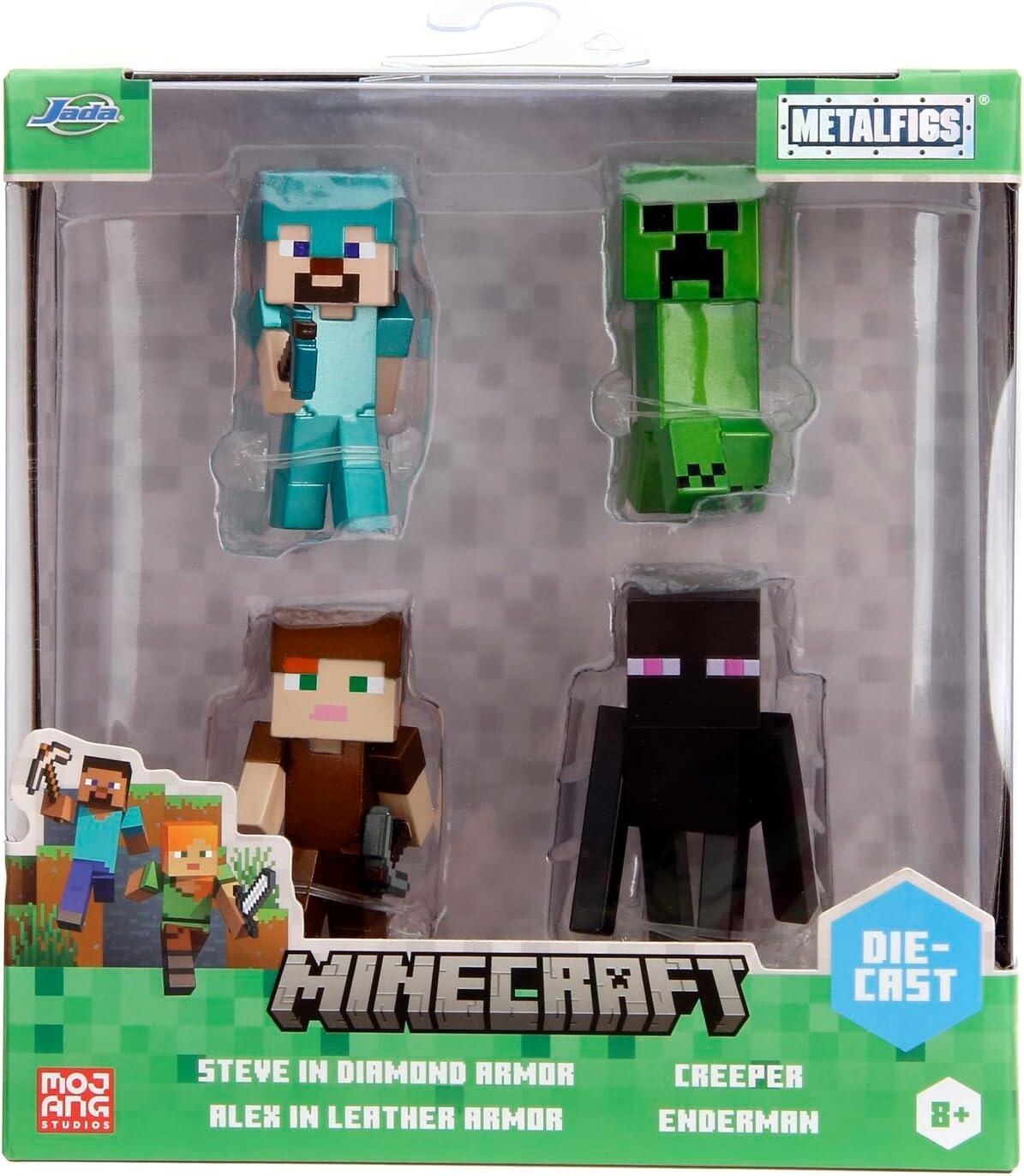 Minecraft 2.5 Inch Metal Figs Wave 3 - 4 Pack