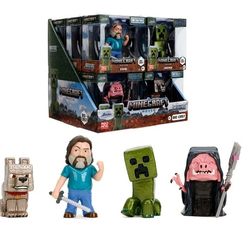 Minecraft 2.5 Inch Metal Figs Wave 5 Movie - Set of 4