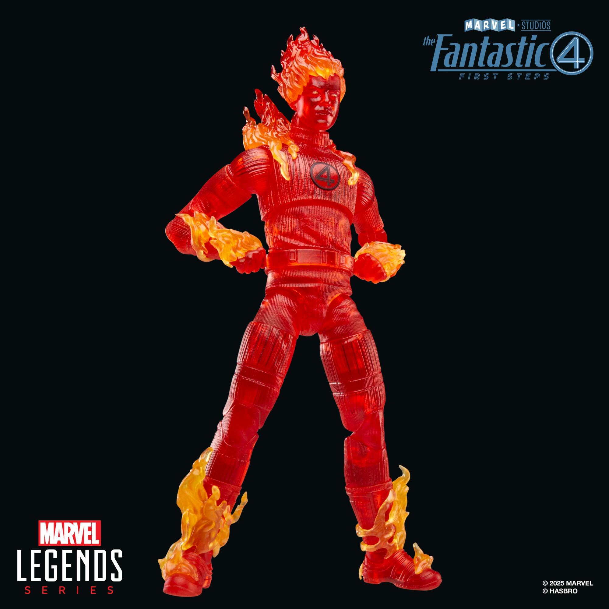 Marvel Legends The Fantastic 4 First Steps 6 Inch Action Figure - Human Torch