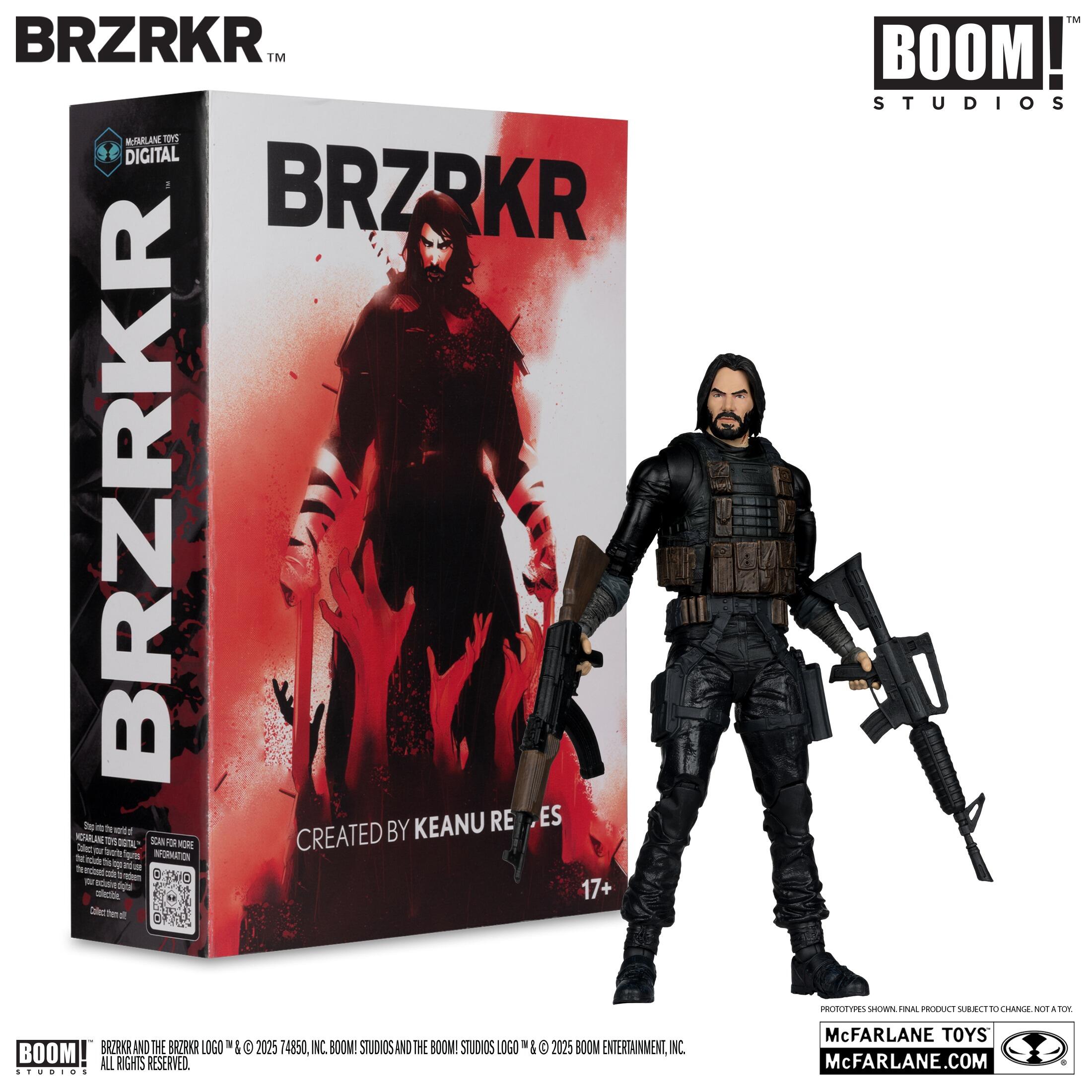 BRZRKR 7 Inch Action Figure Wave 1 - BRZRKR B With Digital Collectible
