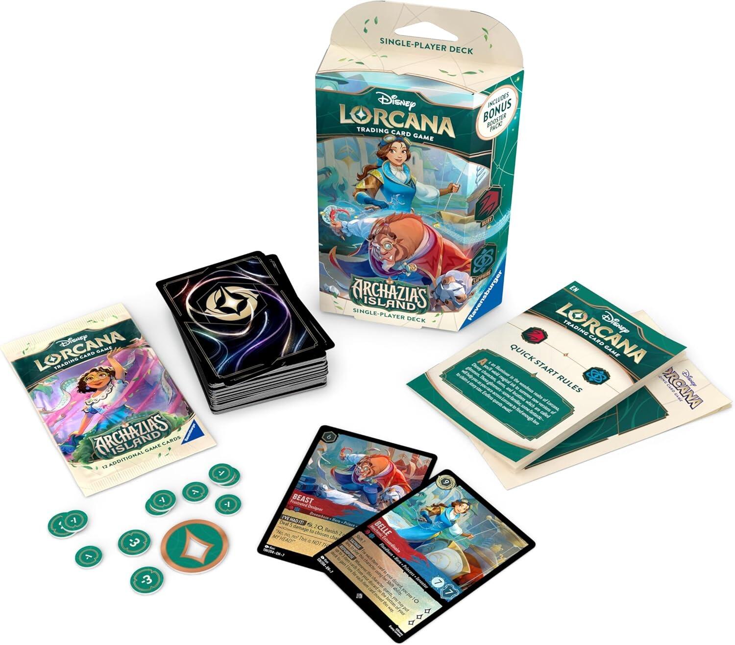 Disney Lorcana Archazia's Island Trading Card Game - Starter Deck ...