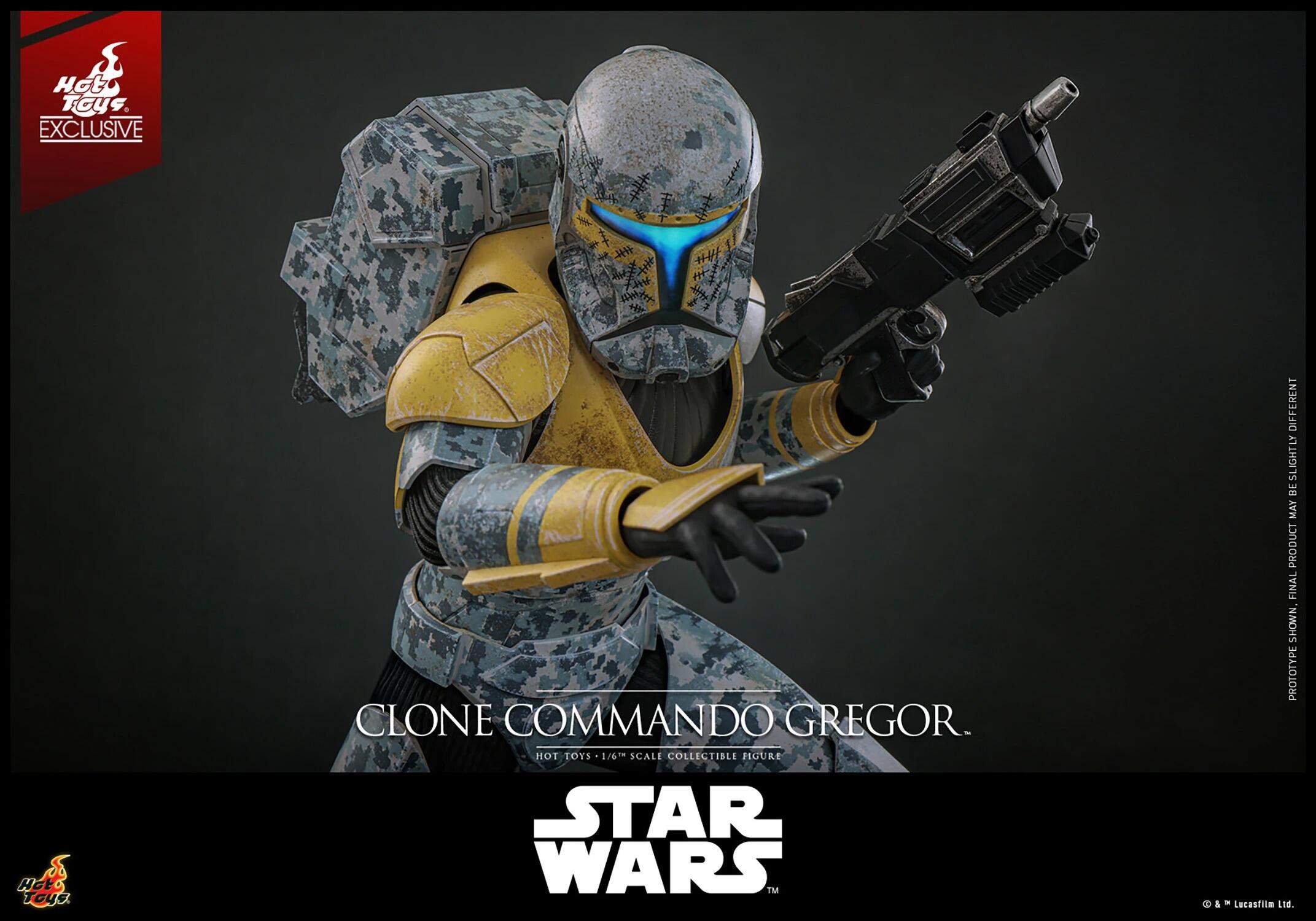 Clone Commando Gregor - Star Wars: The Clone Wars Hot Toys Collectibles ...