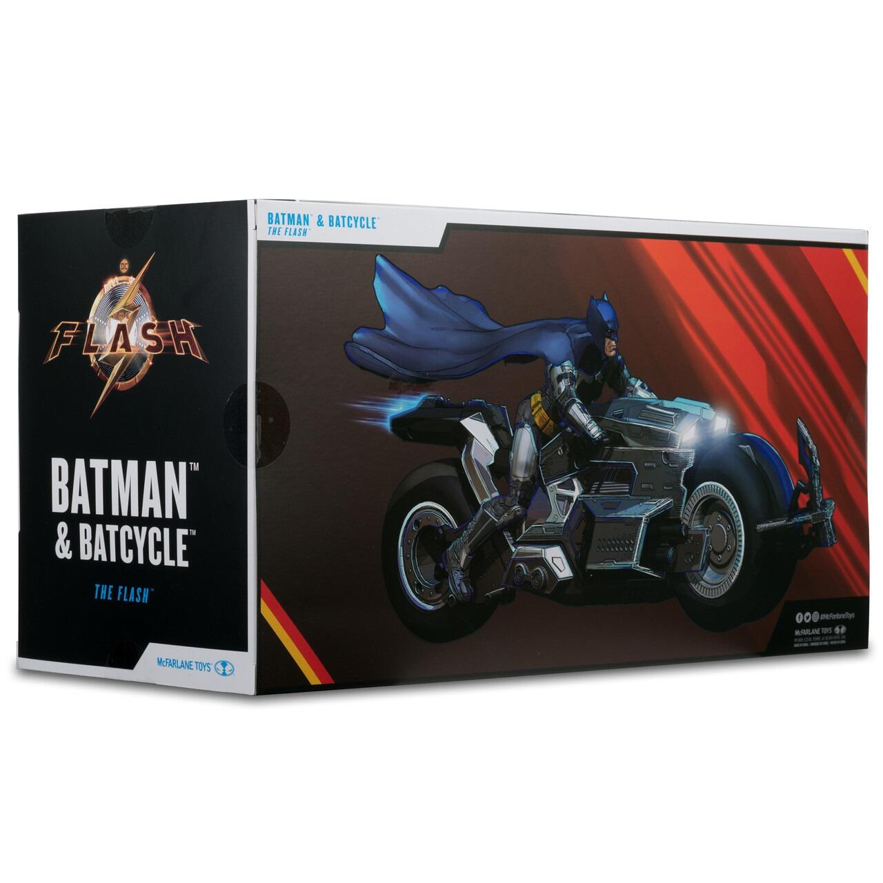 DC Multiverse 7 Inch Scale Action Figure Vehicle - Batman & Batcycle ...