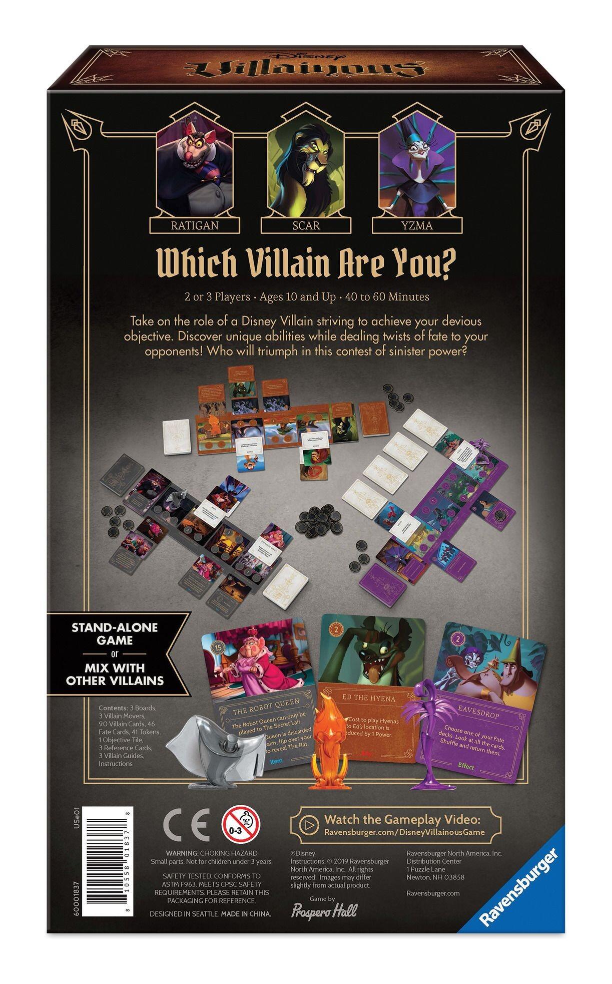 Disney Villainous Board Game Evil Comes Prepared Expansion Pack