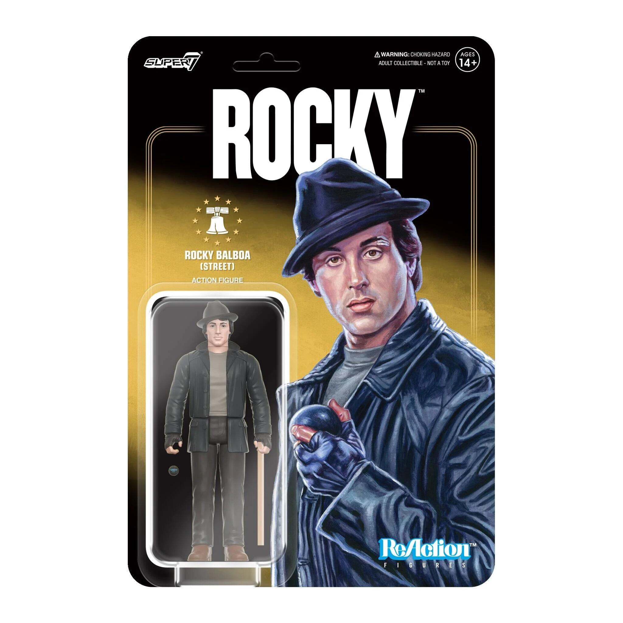 Rocky I W3 ReAction Action Figure - Street Rocky