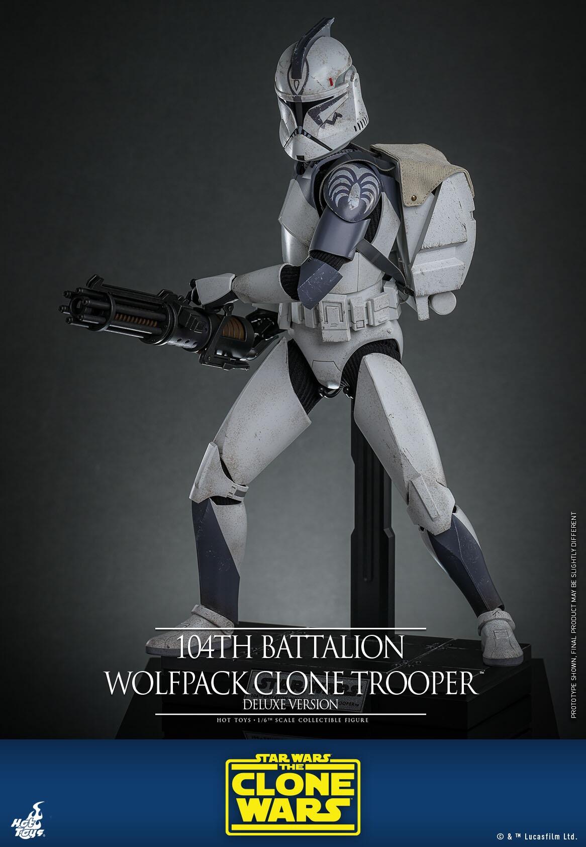 *PRE-ORDER 104th Battalion Wolfpack Clone Trooper (Deluxe) - Star Wars: The Clone Wars Hot Toys ...