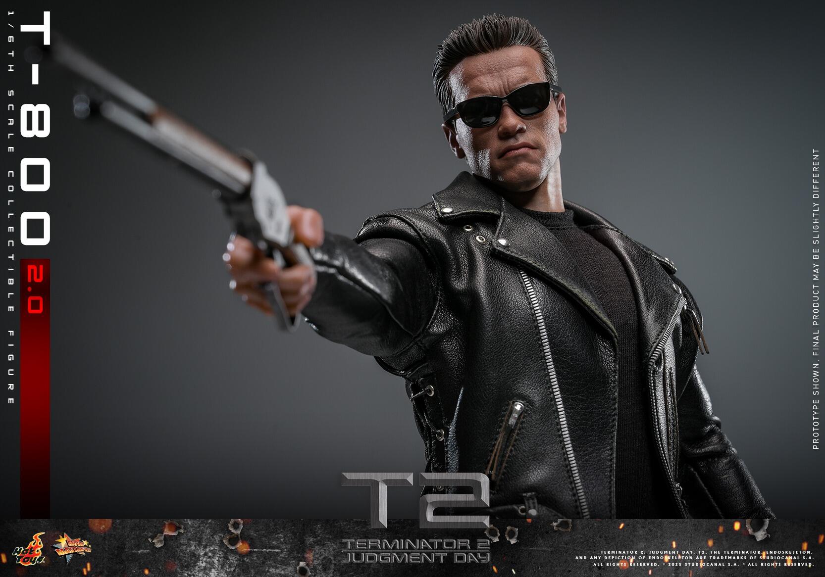 *PRE-ORDER T-800 Terminator (2.0) - Terminator 2: Judgement Day Hot Toys Collectibles 1/6 Scale ...