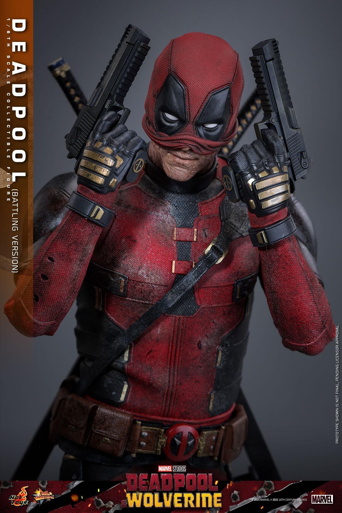 Deadpool (Battling Version)- Deadpool & Wolverine Marvel Hot Toys ...