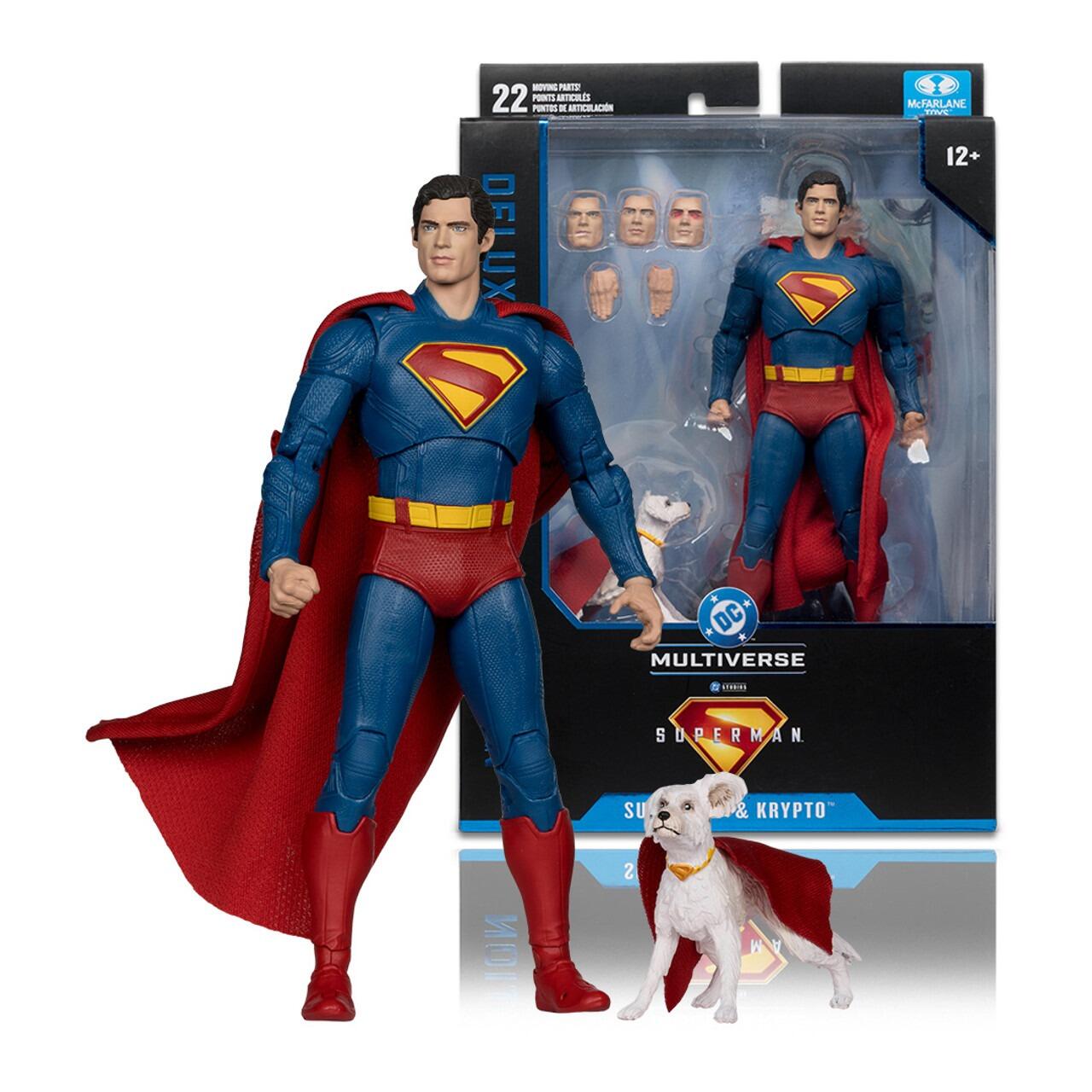 DC Multiverse 7 Inch Deluxe Theatrical Action Figure Wave 1 - Superman w/ Krypto (Superman Movie)