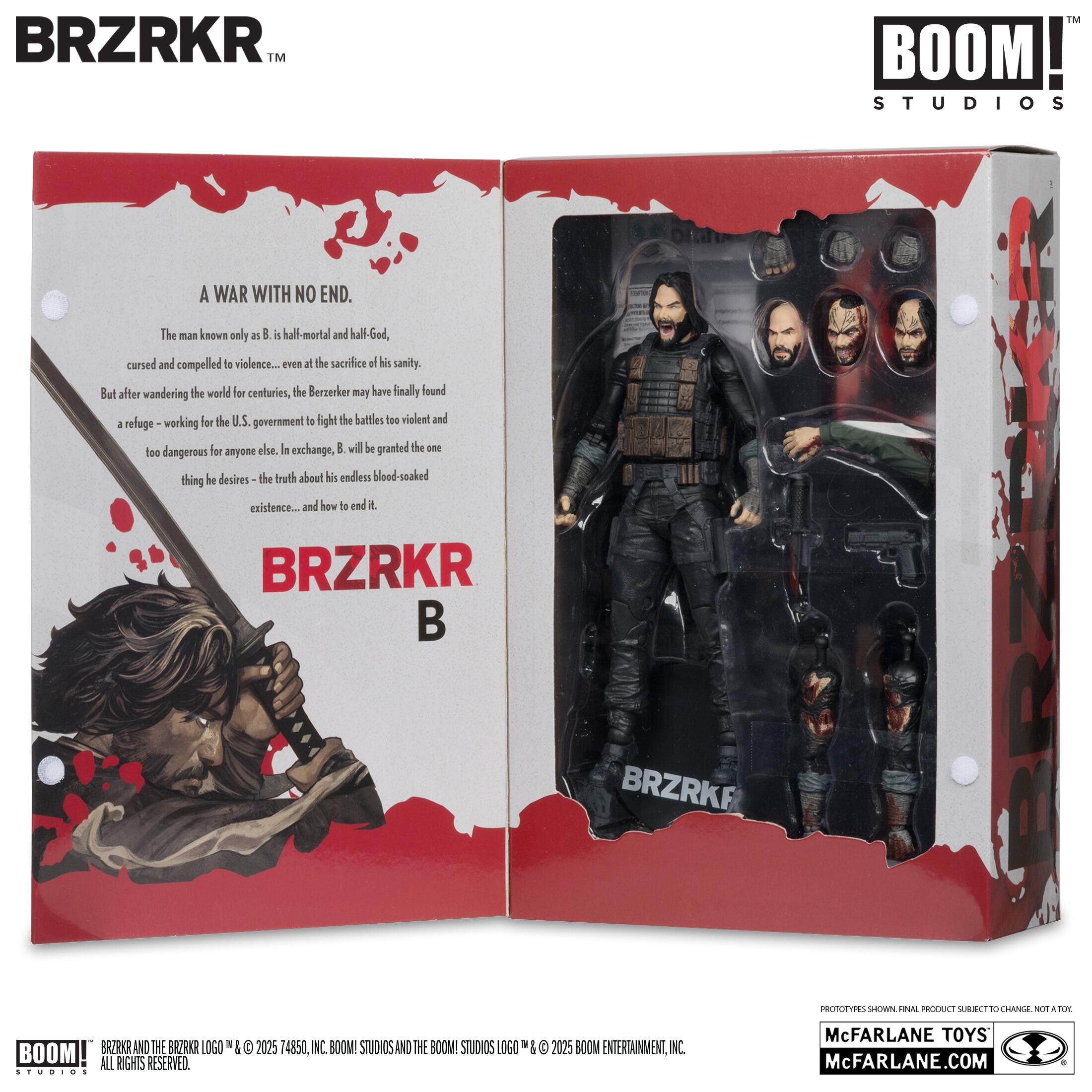 BRZRKR 7 Inch Action Figure Wave 1 - BRZRKR B With Digital Collectible