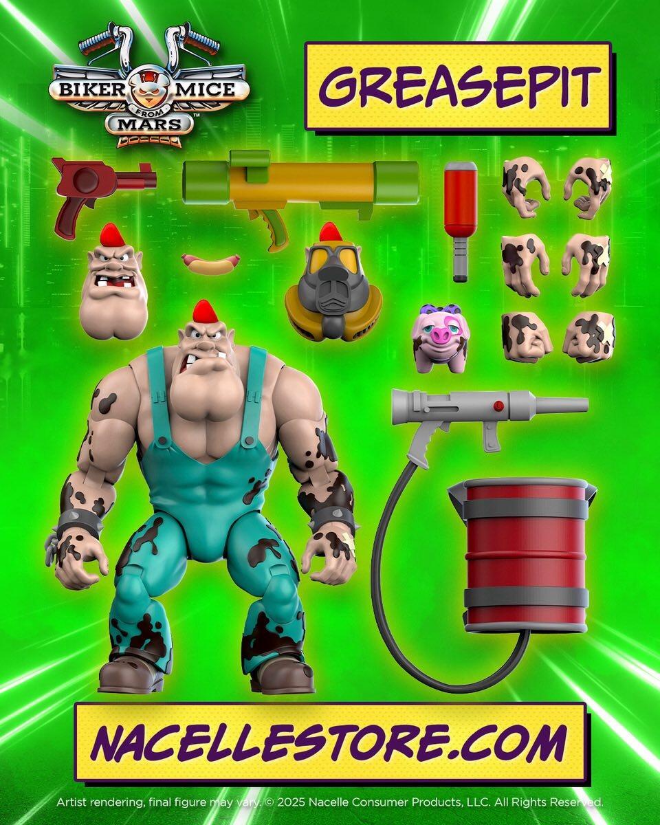 *PRE-ORDER Biker Mice from Mars Action Figure Wave 2 - Set of 5