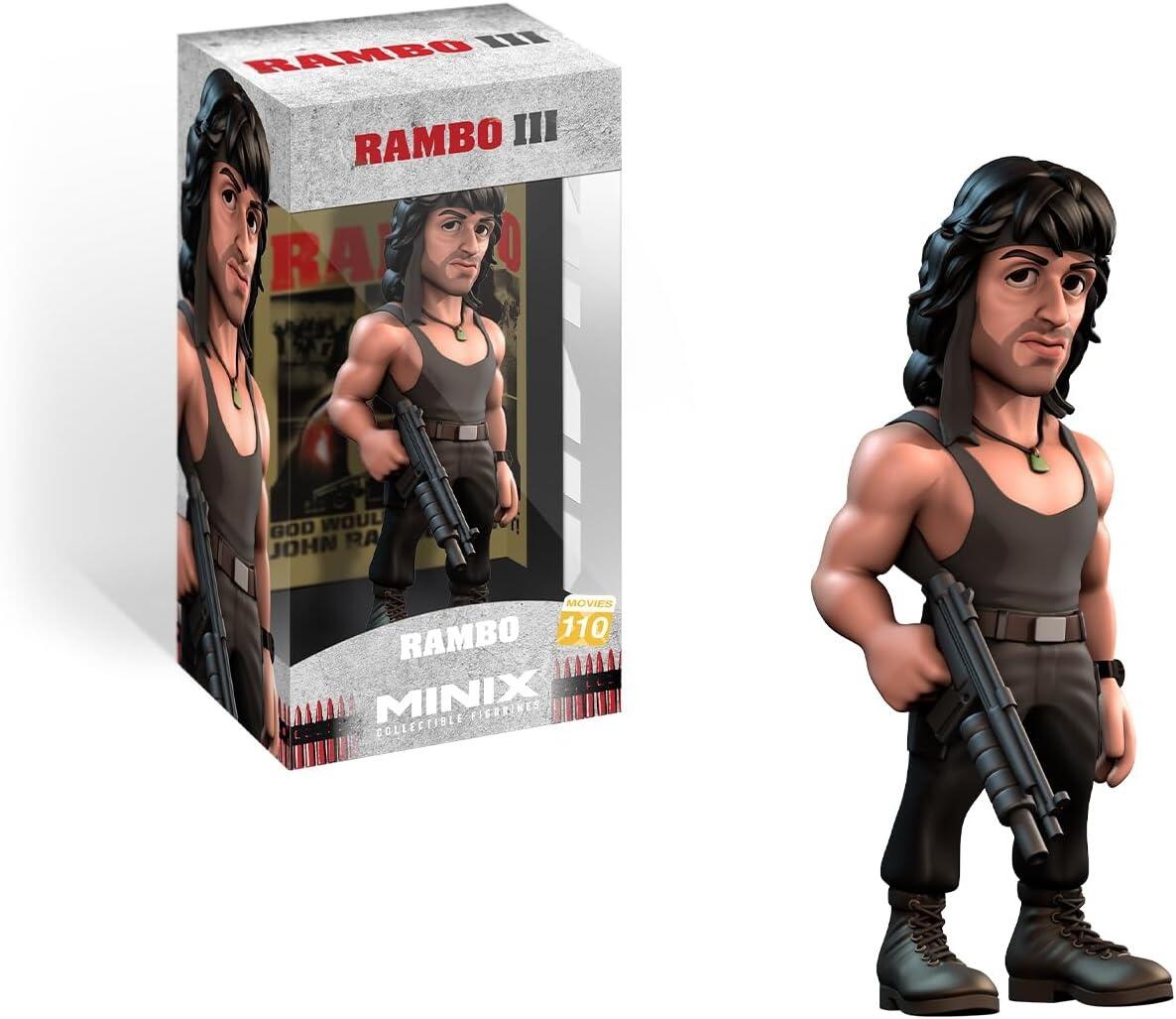 Rambo III Minix 5 Inch Collectible Figurine - Rambo With T-Shirt